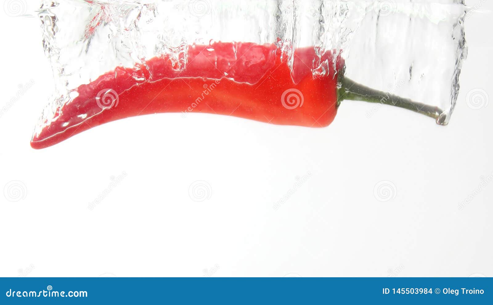Red Chili Pepper Falling in Water Stock Photo - Image of fresh, falling ...