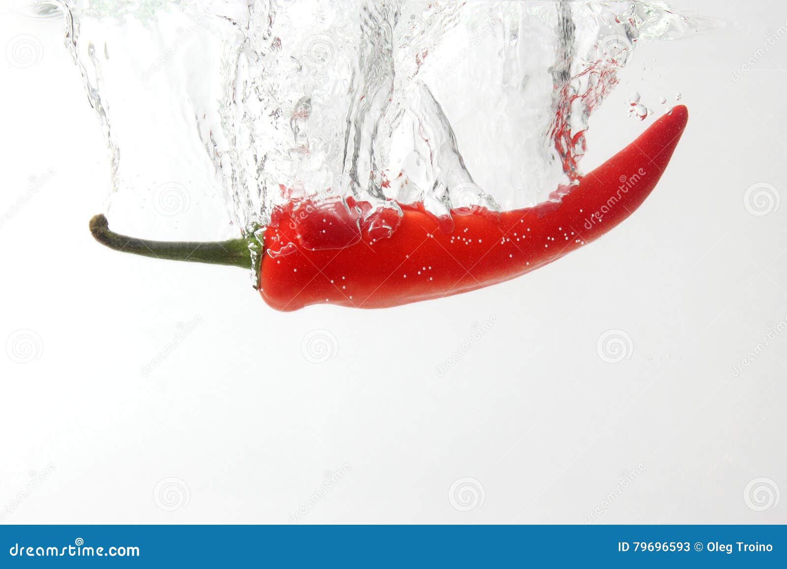 Red Chili Pepper Falling in Water Stock Image - Image of spice, cayenne ...