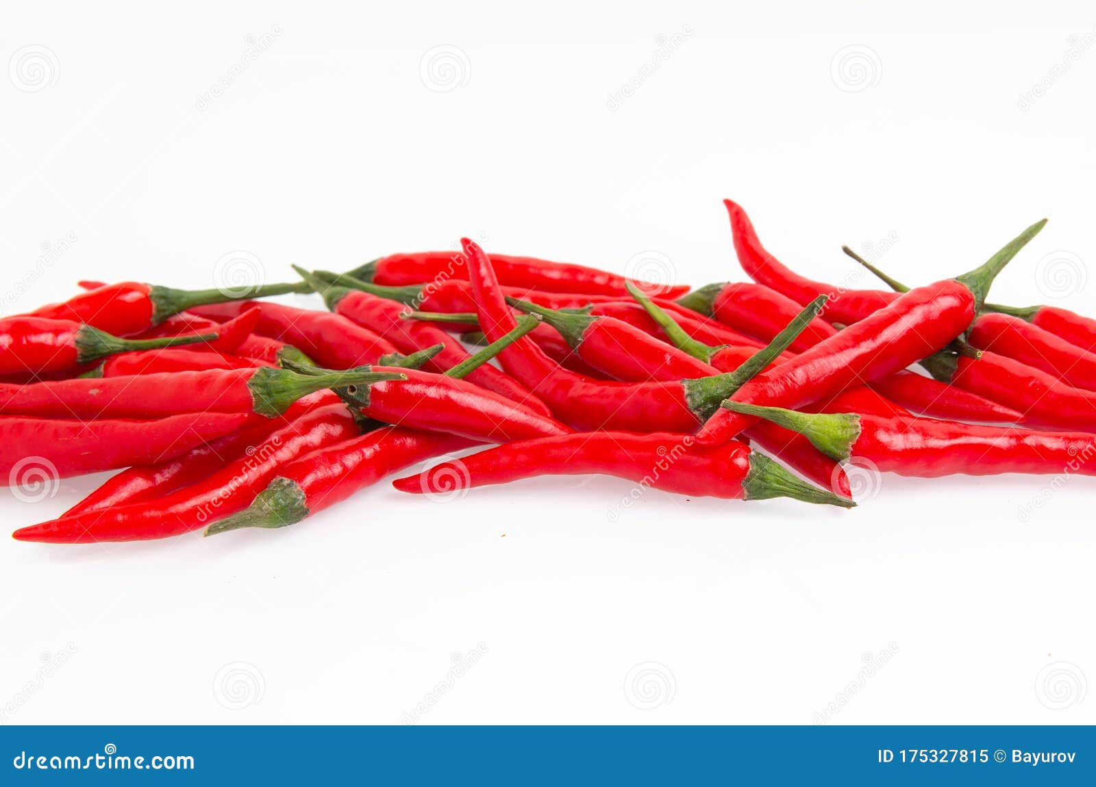 Red Chili Pepper Isolated on White Background Stock Image - Image of ...