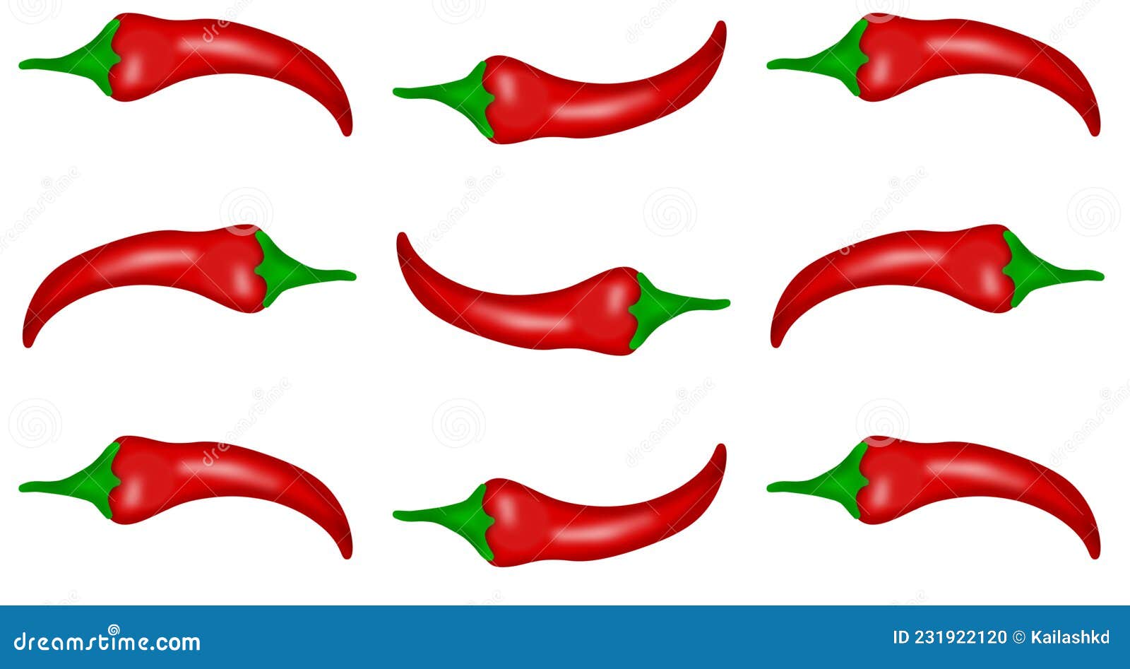 Red Chili Pepper Pattern Wallpaper Isolated Stock Illustration ...
