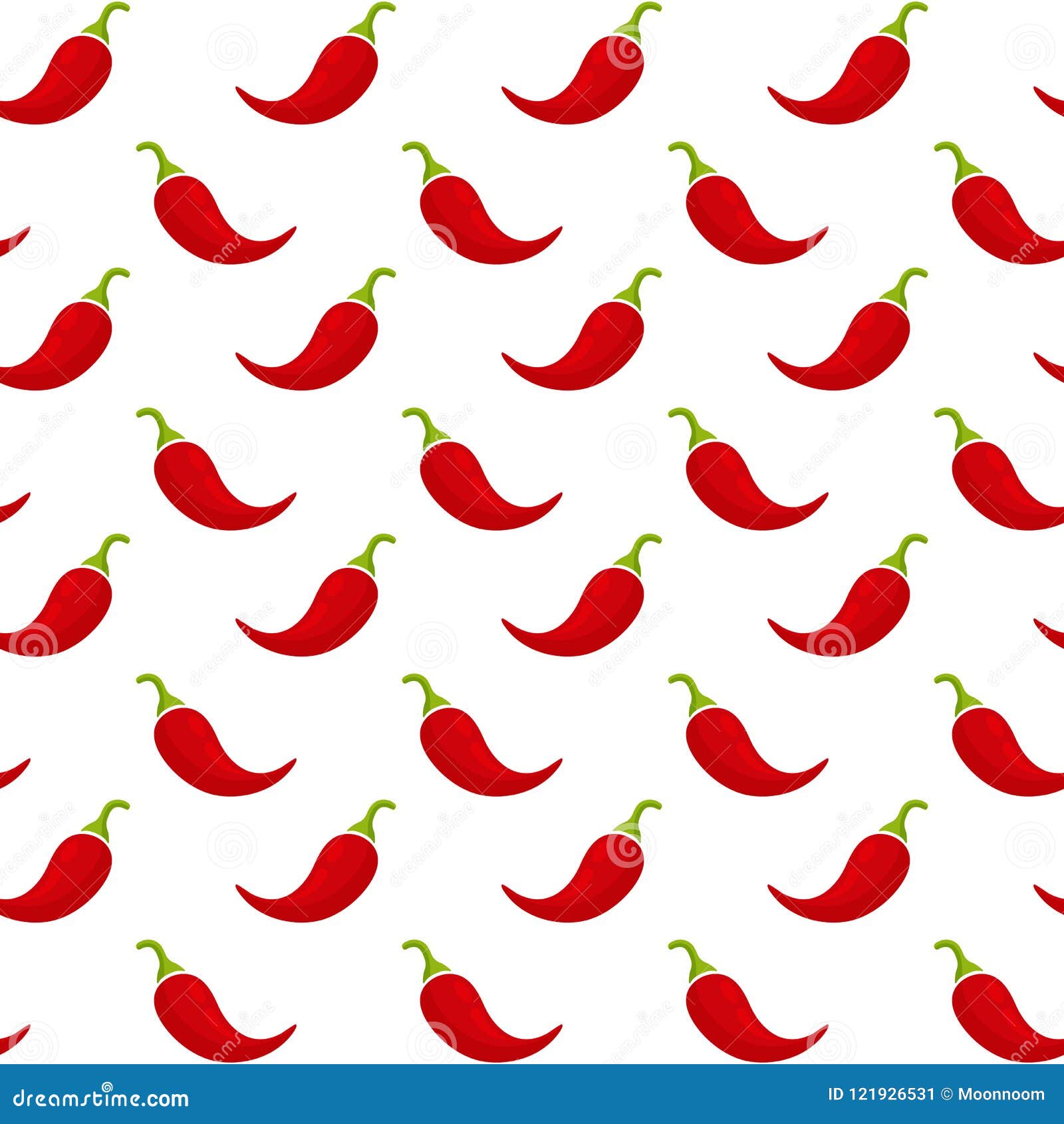 Red Chili Pepper Vegetable Seamless Pattern Stock Vector - Illustration ...