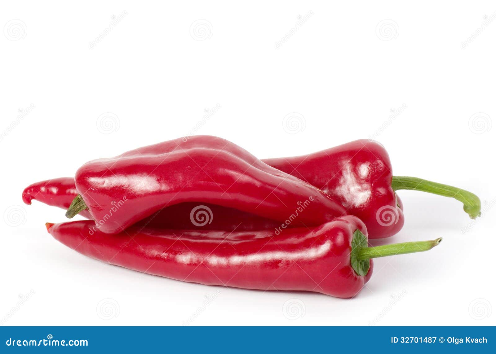 Red chili peppers isolated stock image. Image of fresh - 32701487