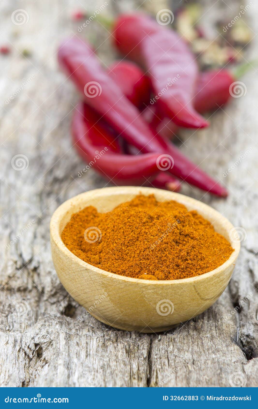 Red Chili Powder with Red Chilies Stock Image - Image of mexico, food ...