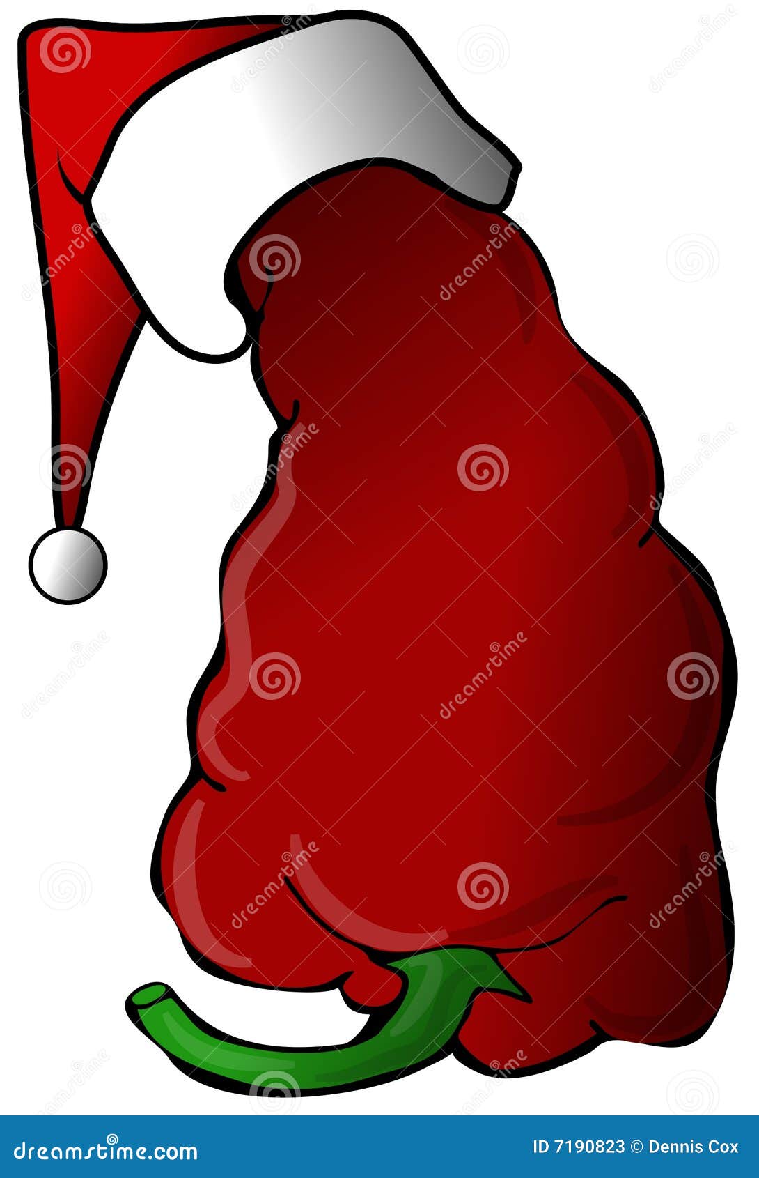 Red Chili Santa stock illustration. Illustration of holiday - 7190823
