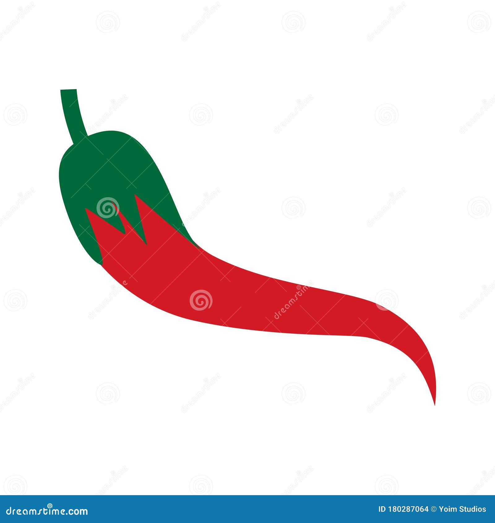 Red Chili Vector Graphic Design Illustration Template Stock Vector ...