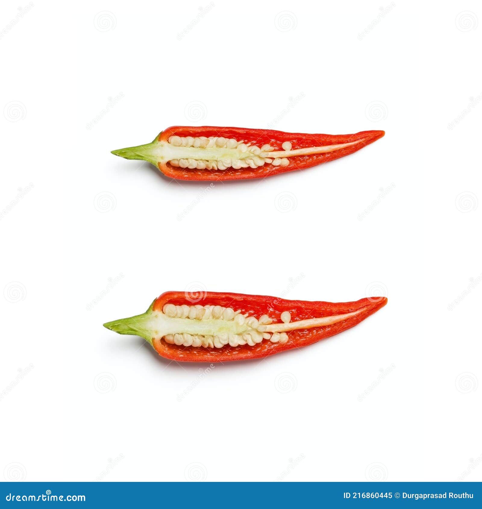 Red Chill Isolated with White Background Stock Illustration ...