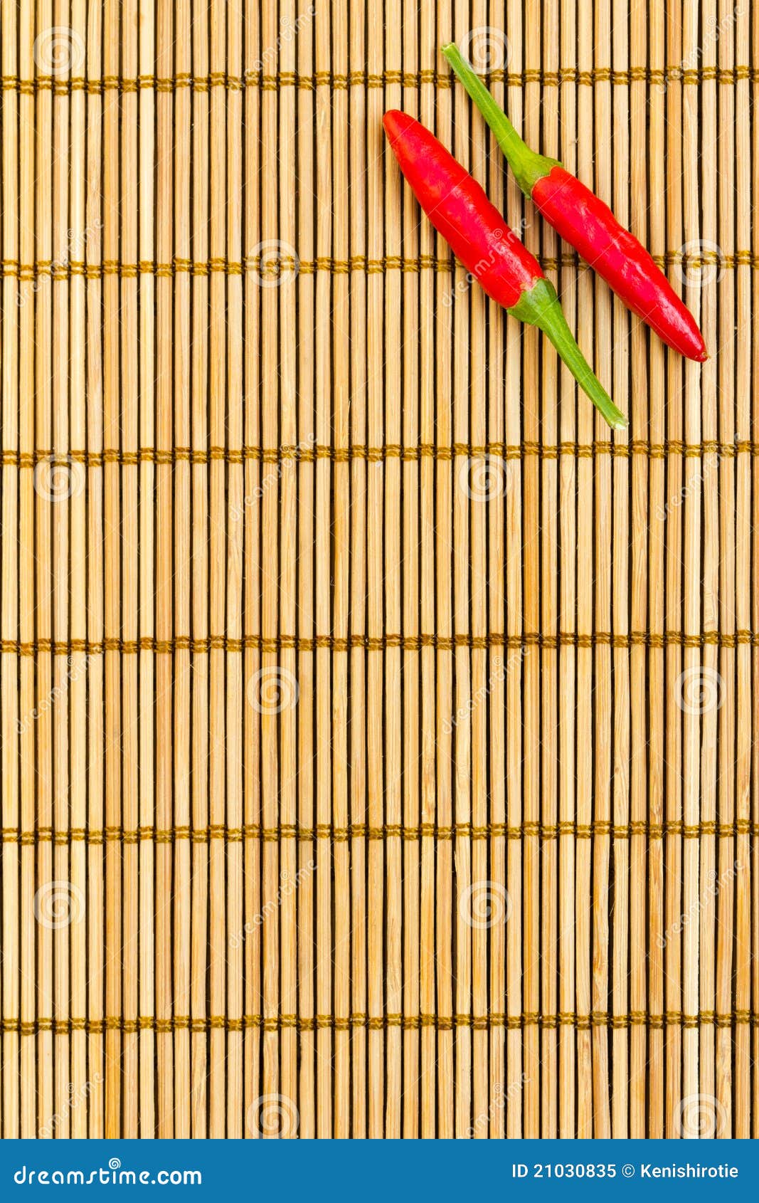 Red chilli on a bamboo mat stock image. Image of chilies - 21030835