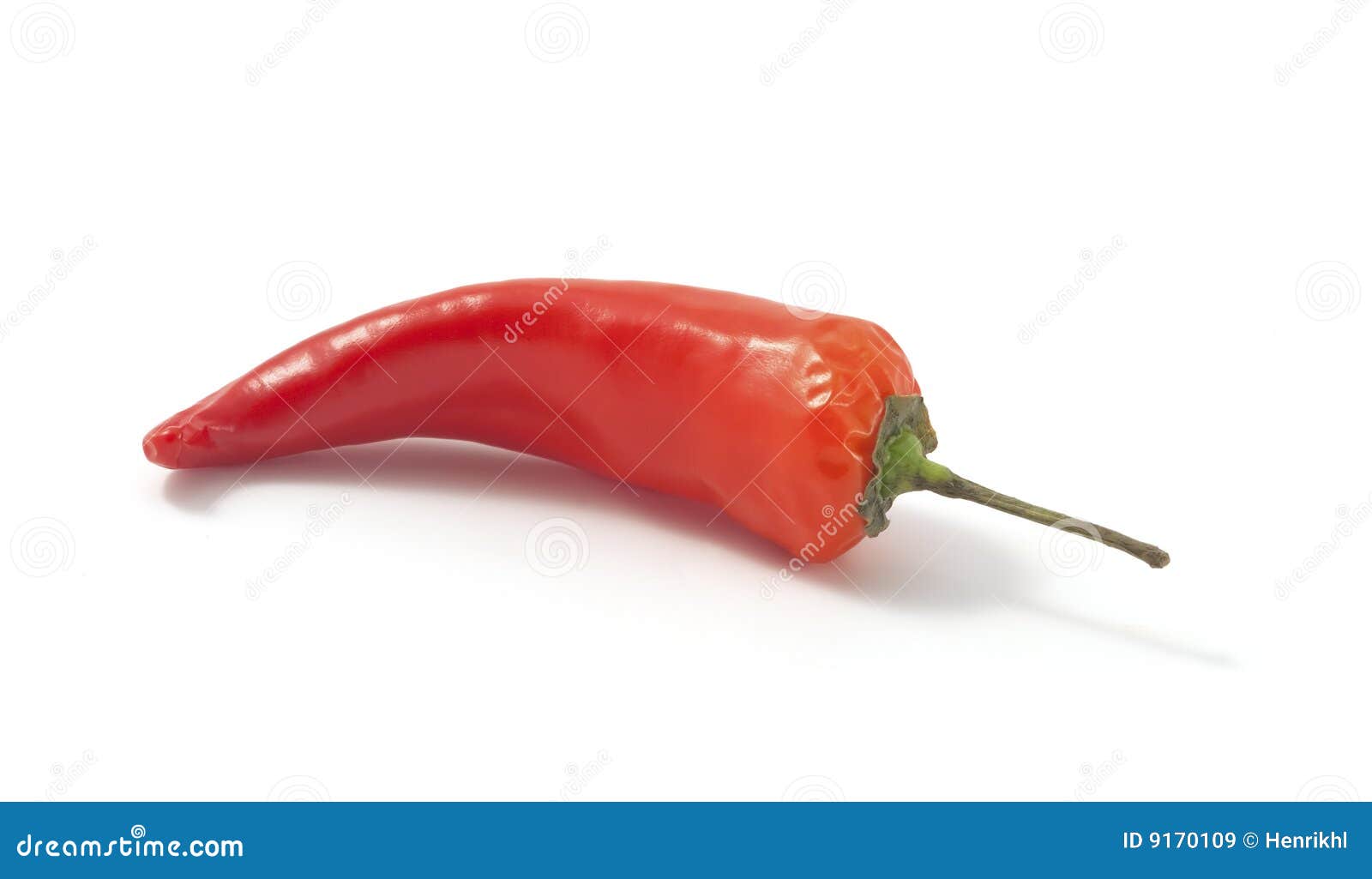 Red Chilli Isolated on White. Stock Image - Image of chilli, cooking ...