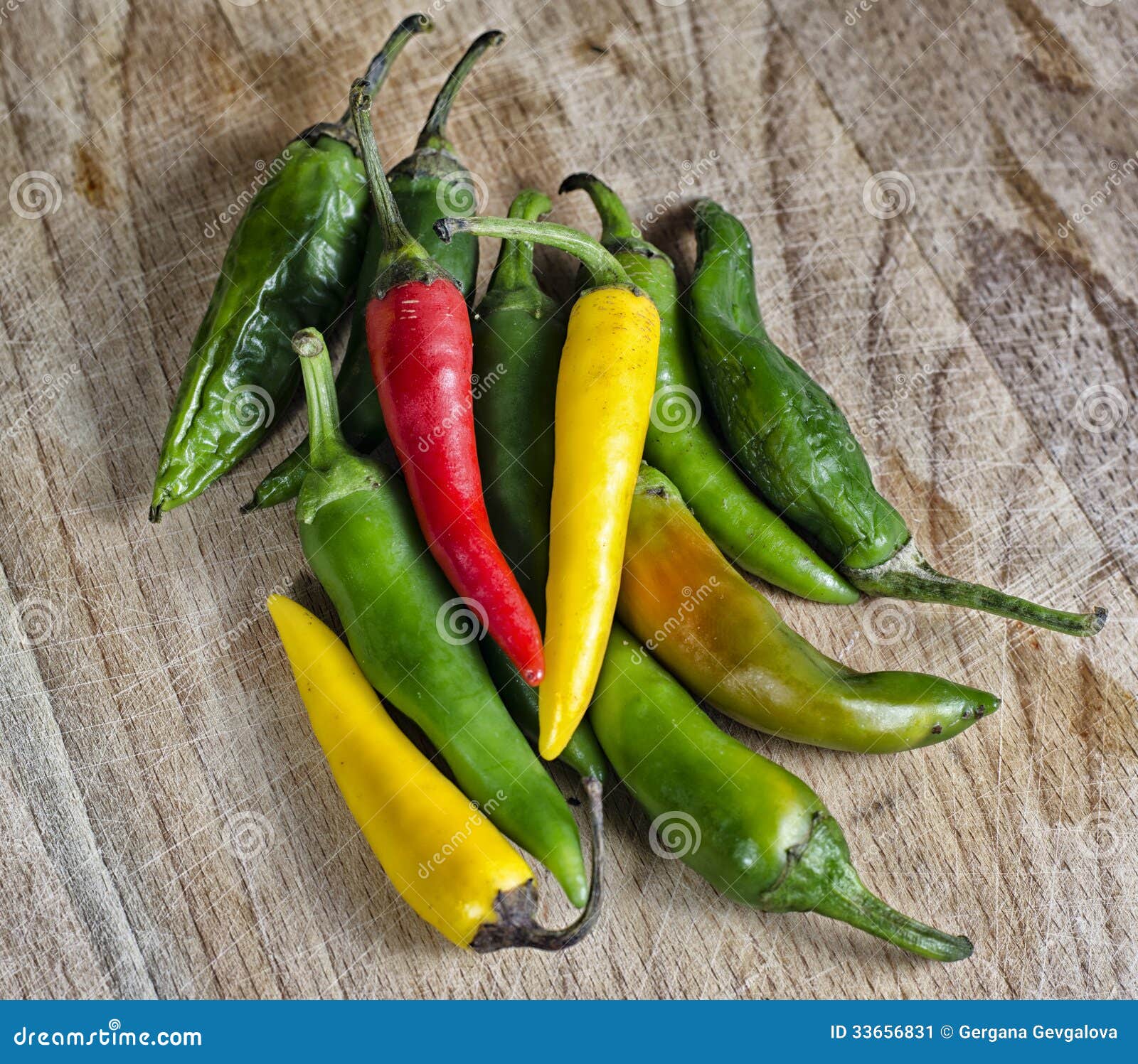 Red Chilli Pepper and Other Peppers Stock Image - Image of group ...