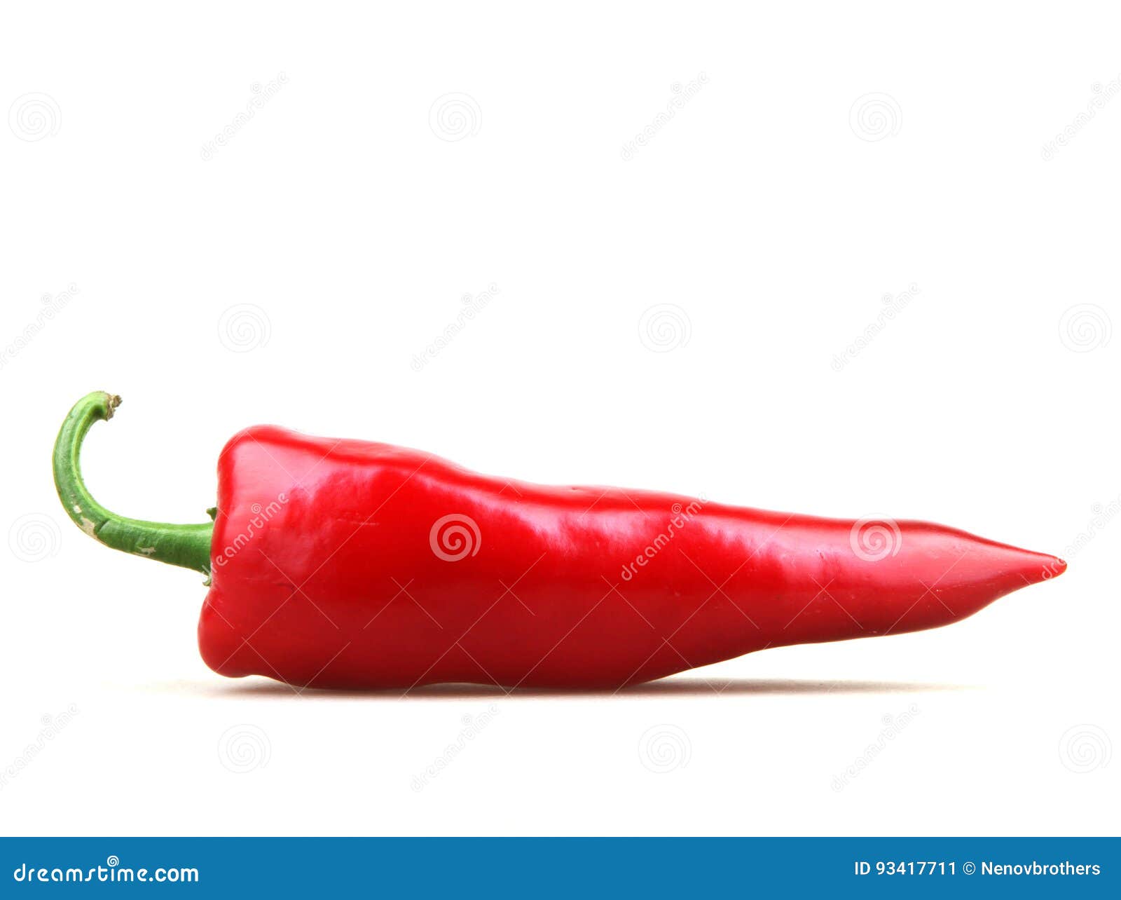 Red Chilli Peppers on White Background Stock Image - Image of nature ...