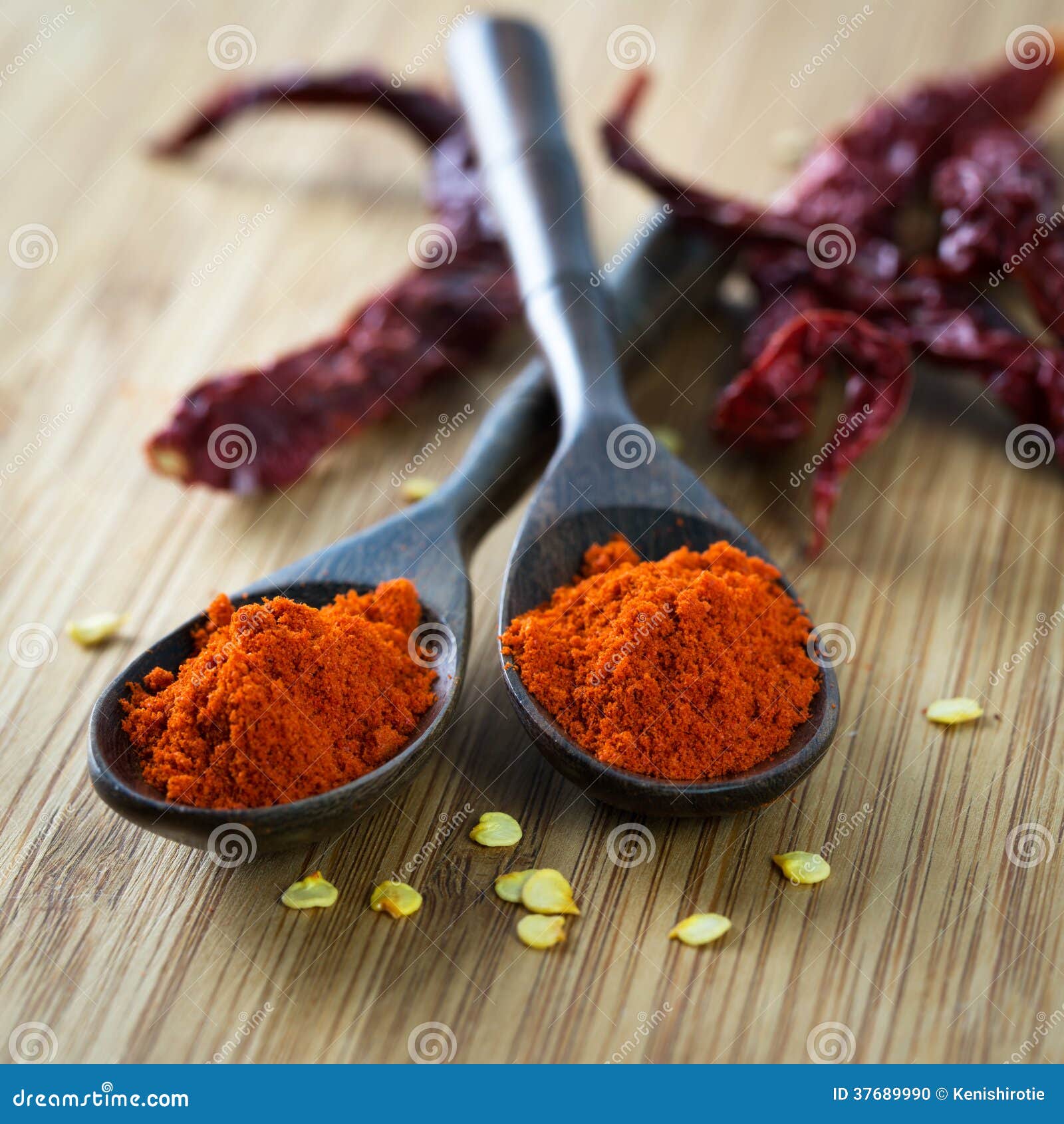 Red chilli powder stock photo. Image of isolated, culinary - 37689990