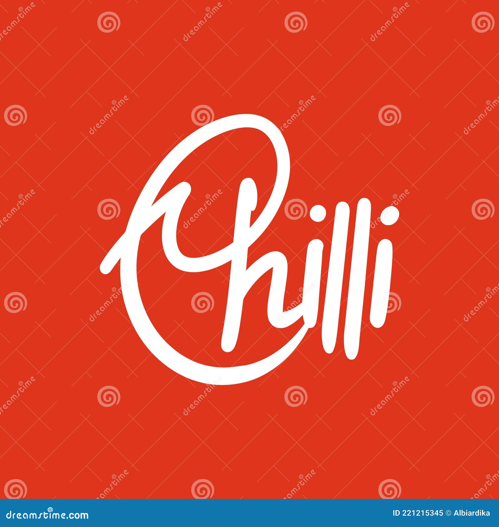 Red Chilli Text Design Graphic Vector Stock Vector - Illustration of ...