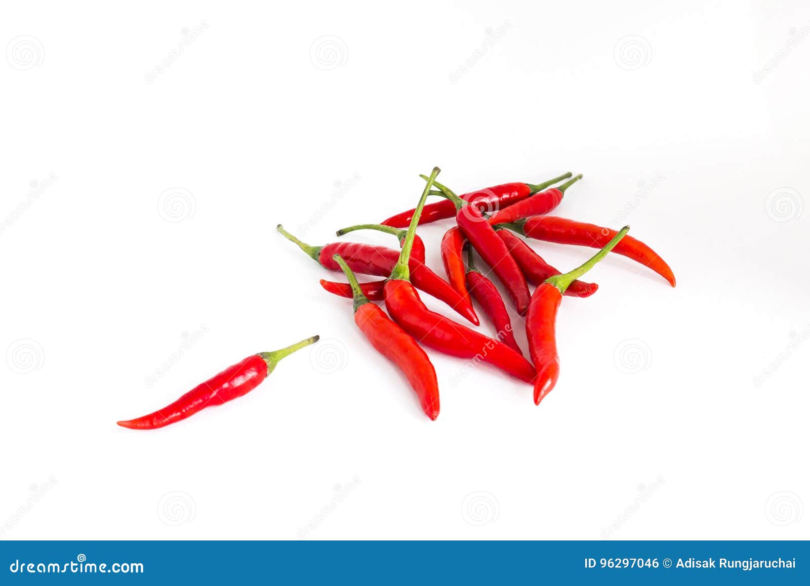 Red Chilli on White Background Stock Photo - Image of eating, healthy ...