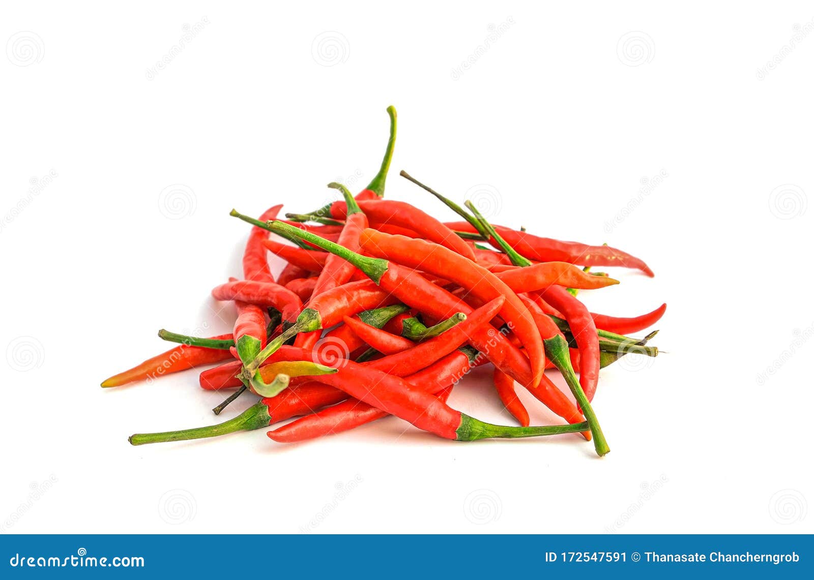 Red Chilli on White Background Stock Image - Image of closeup, detail ...