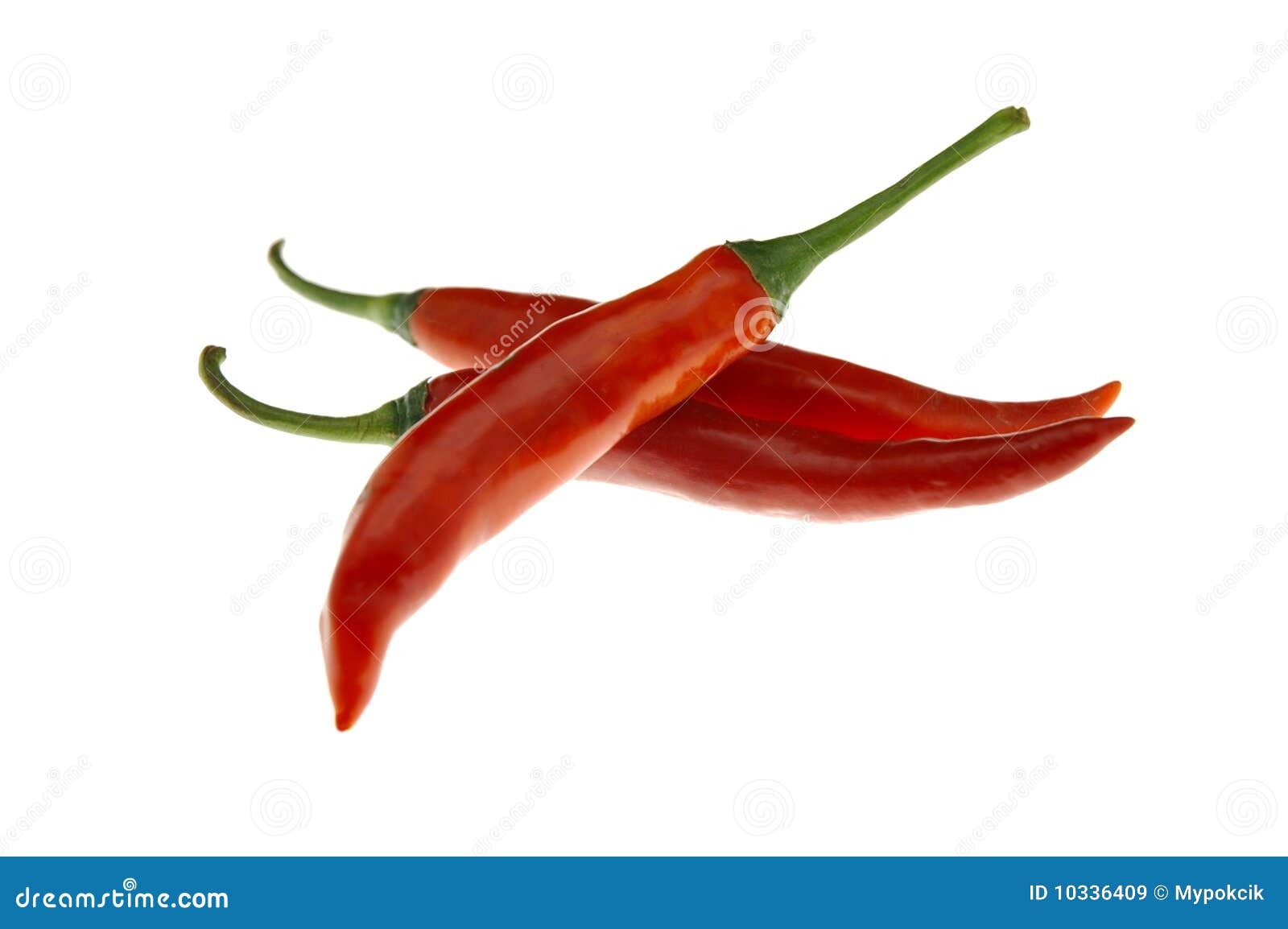 Red Chillies Isolated on White Stock Image - Image of chilly, closeup ...