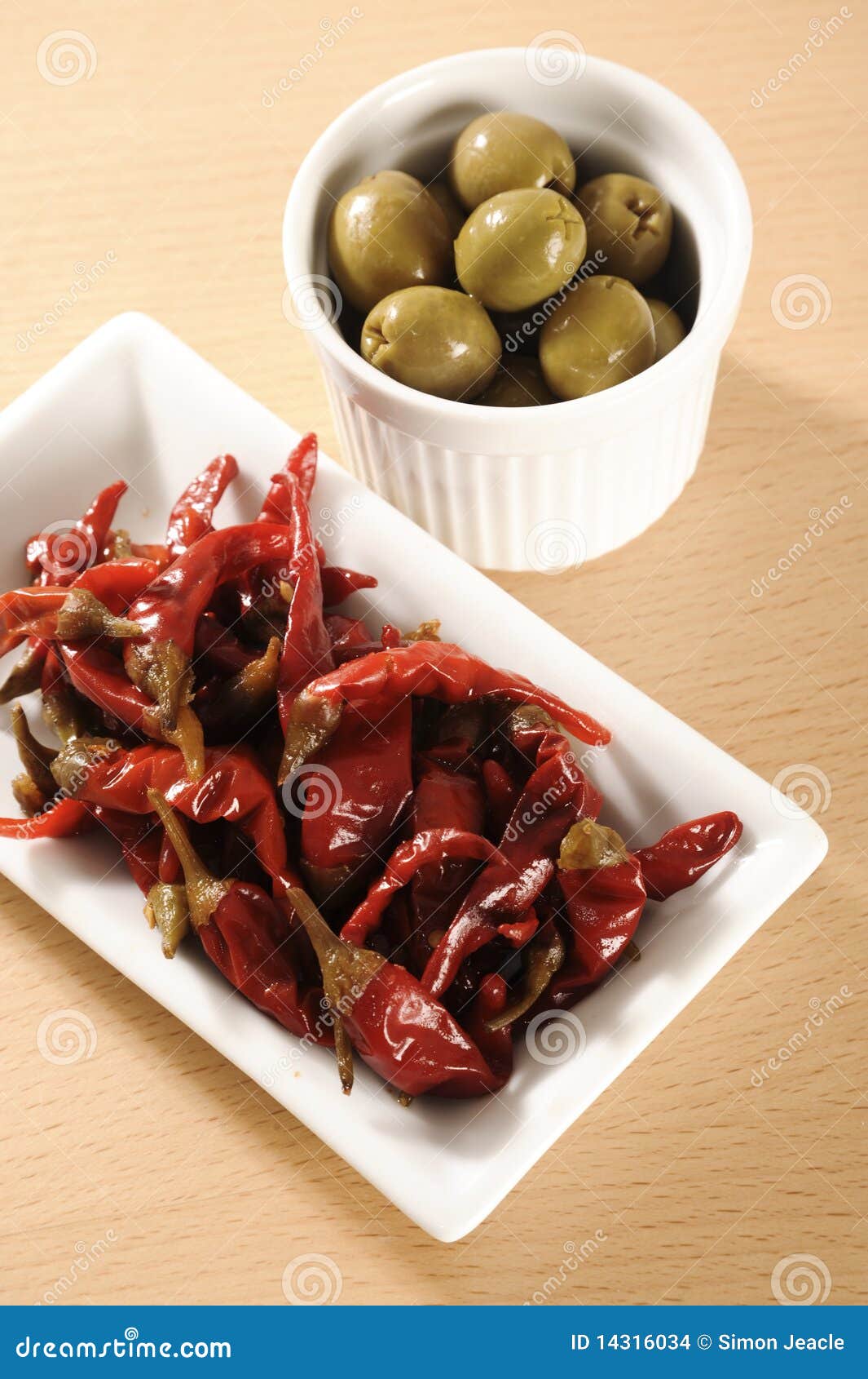 Red Chillies and Olives stock photo. Image of cooking - 14316034