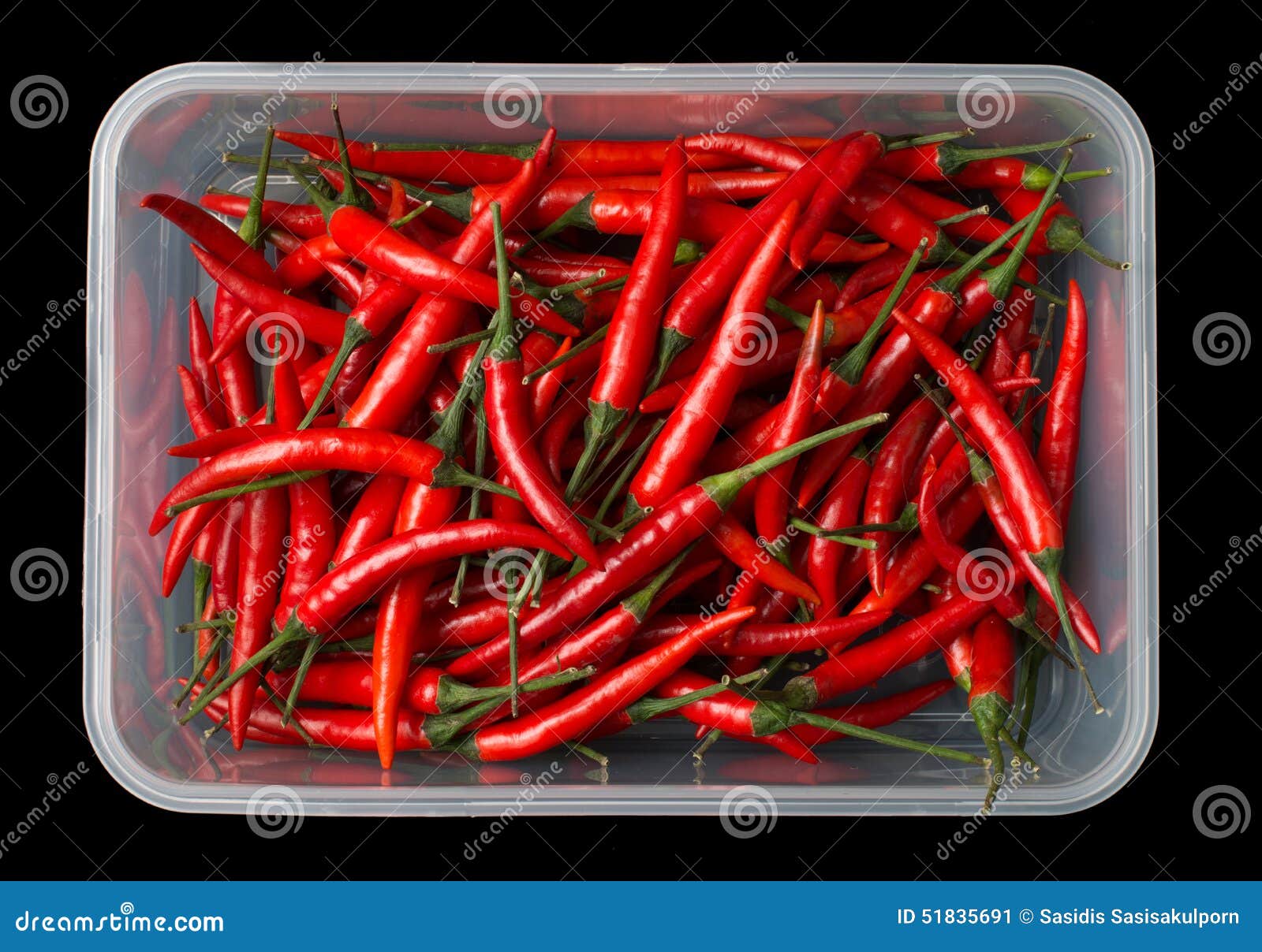 Red chillies stock image. Image of seasoning, container - 51835691