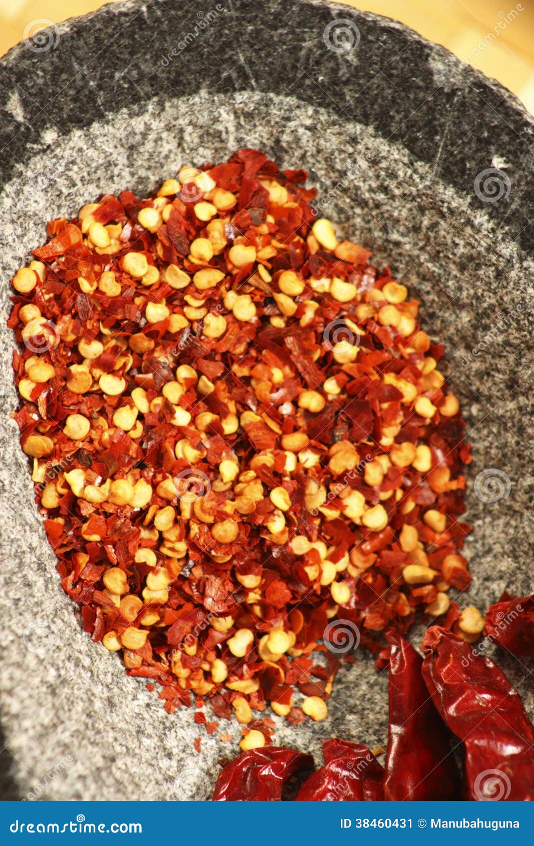 Red Chilly Flakes stock image. Image of oriental, chilly - 38460431
