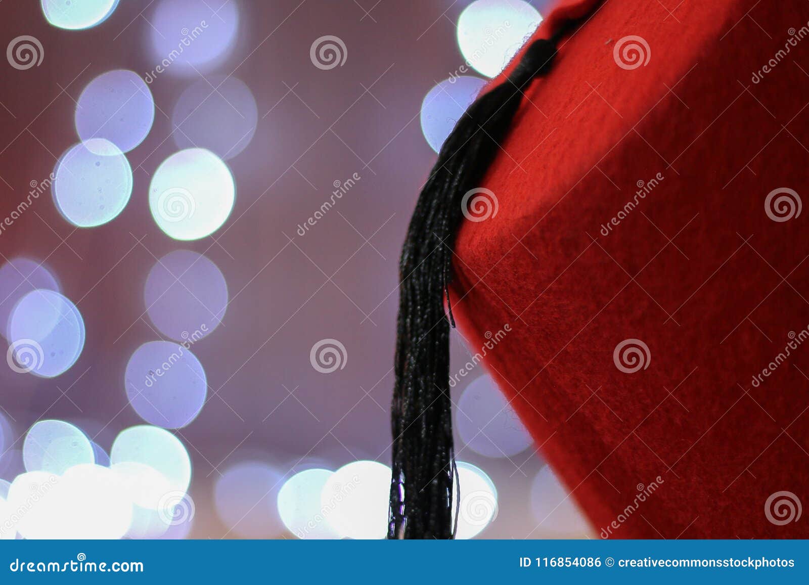 Red Chinese Cap With Black Tassel Picture. Image: 116854086