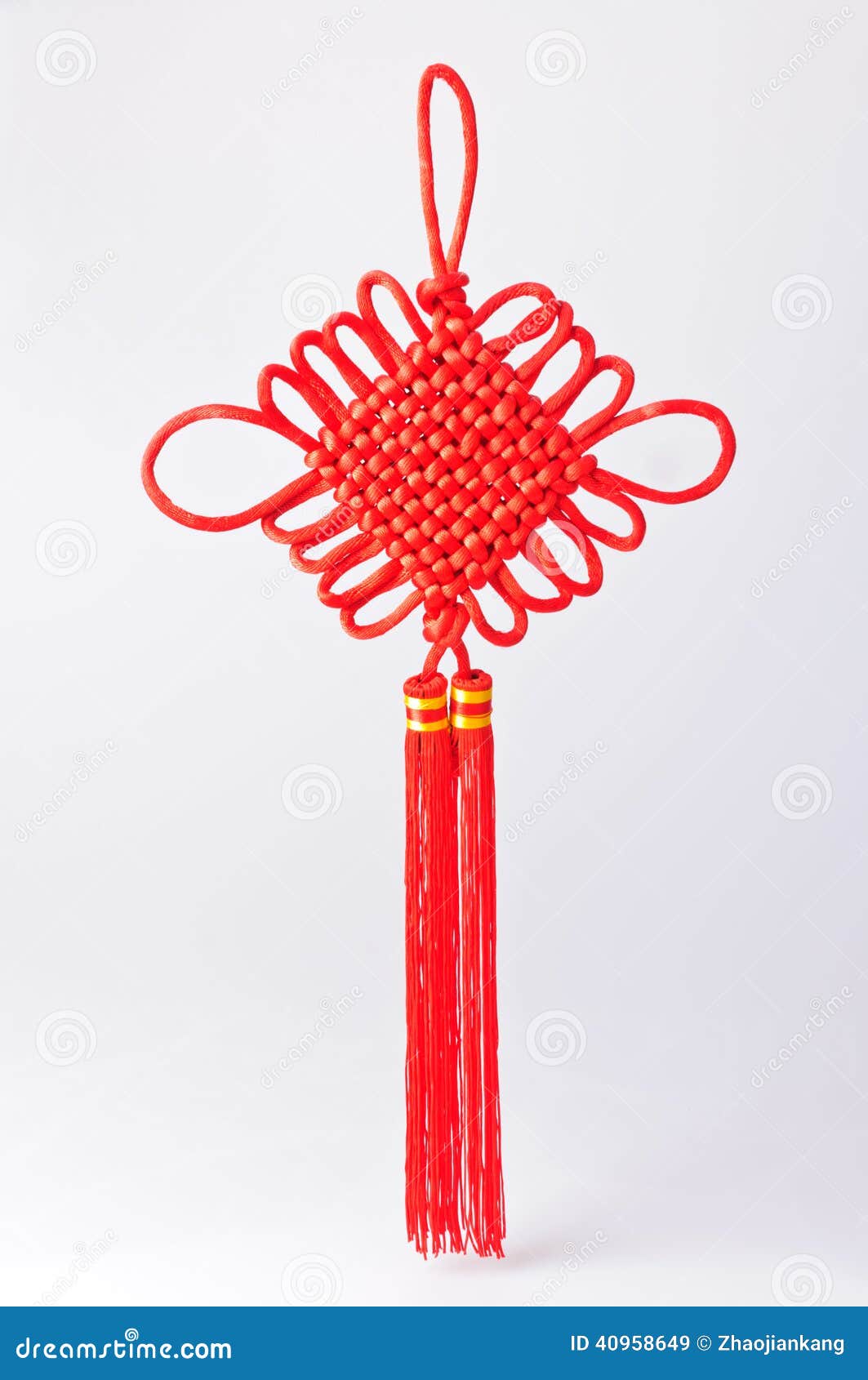 Red Chinese knot stock image. Image of studio, lucky - 40958649