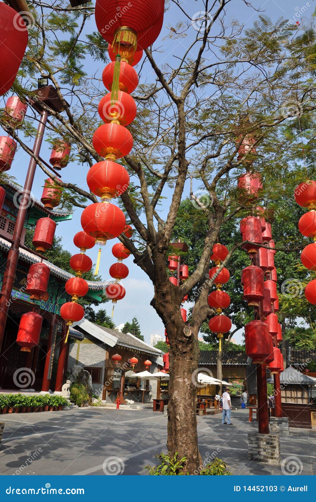 Red Chinese lantern stock image. Image of culture, indoor - 14452103