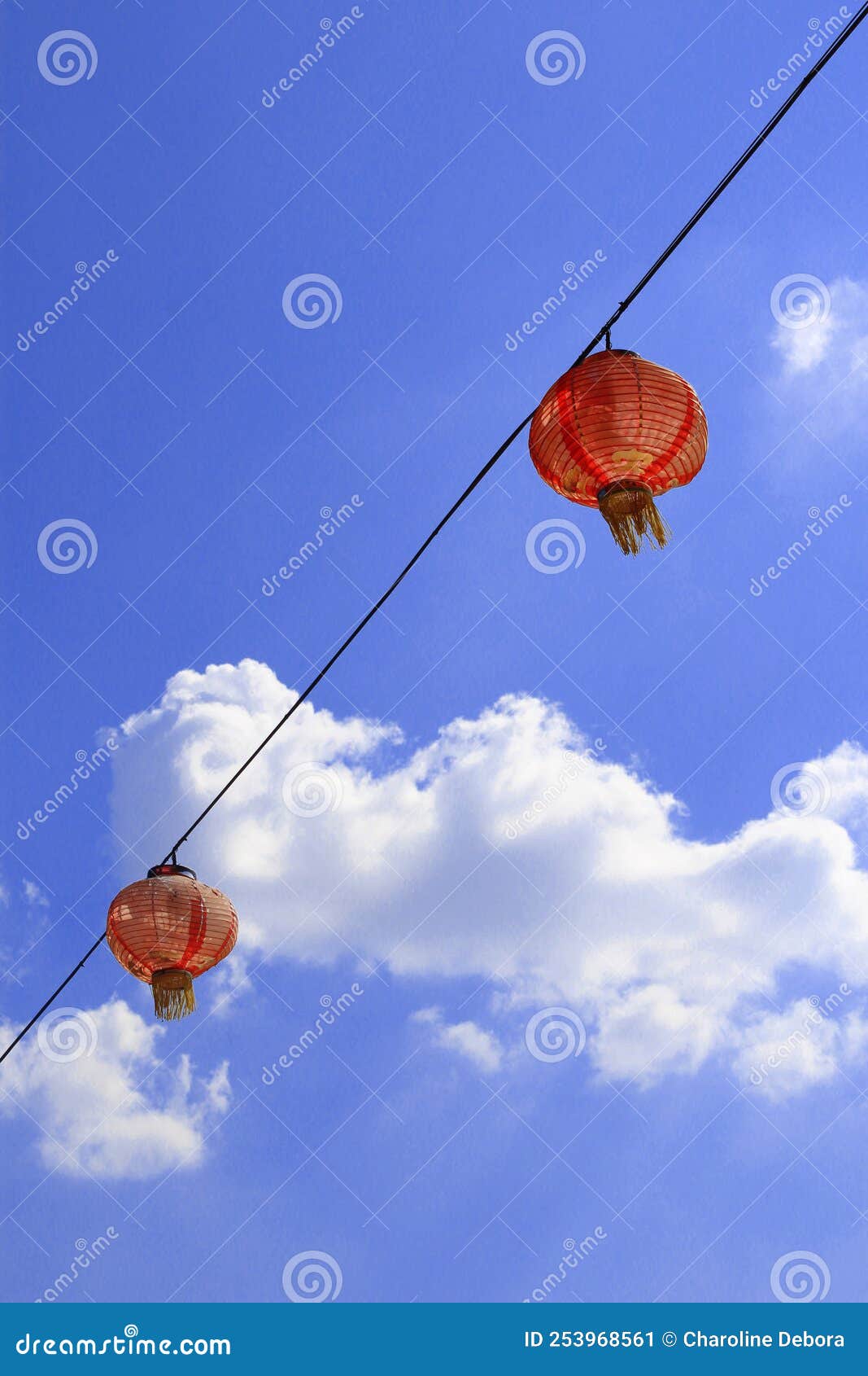 Red Chinese Laterns stock image. Image of chinese, chineselaterns ...