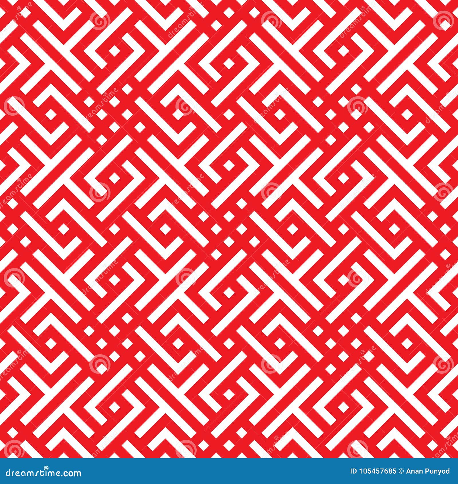 Red Chinese Pattern Seamless Illustration Vector Background Design ...