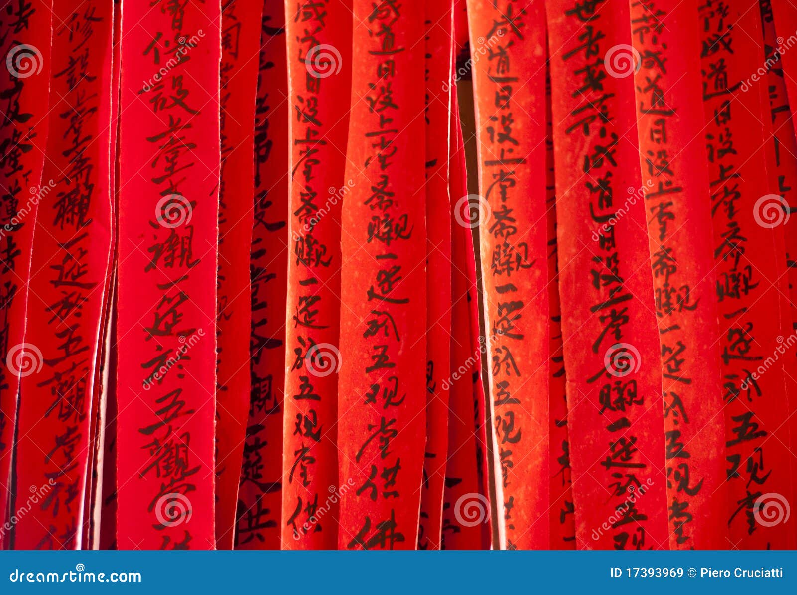 Red chinese prayers stock image. Image of buddhist, tradition - 17393969
