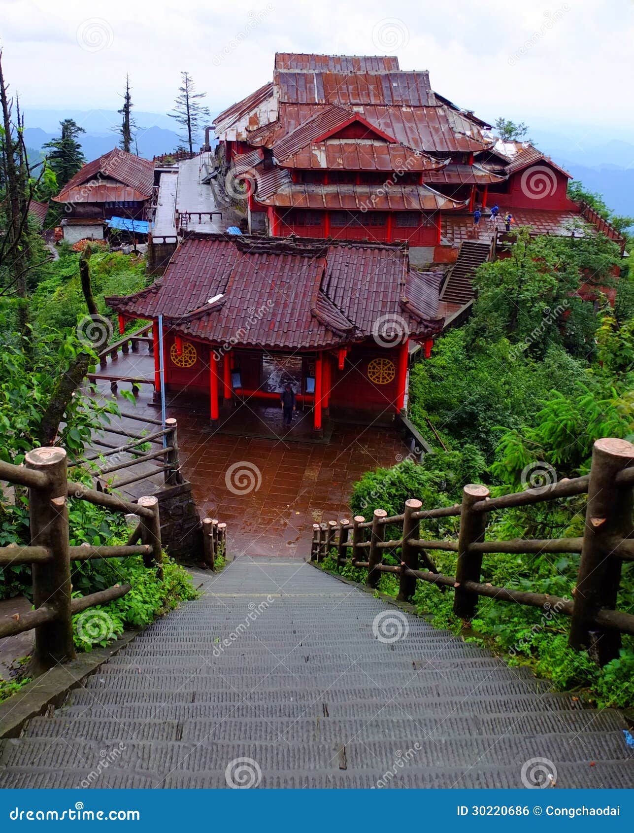 Red chinese temple stock photo. Image of antique, faith - 30220686