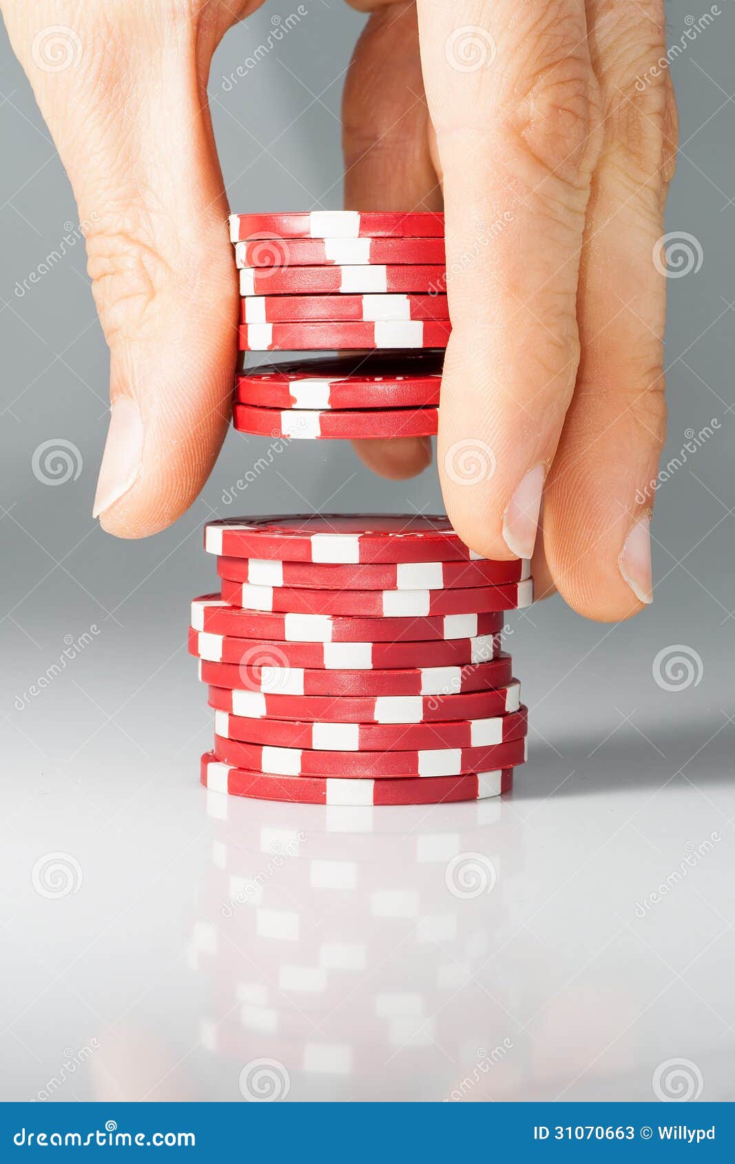 Red chips stock image. Image of lucky, betting, gambling - 31070663