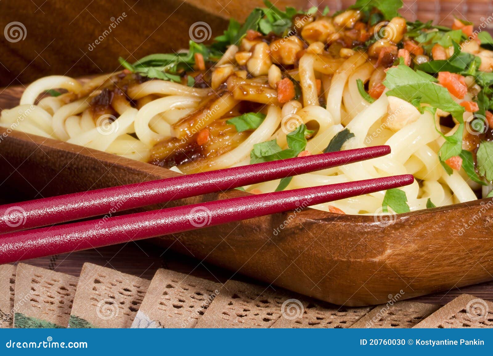 Red Chopsticks stock photo. Image of exoticism, food - 20760030