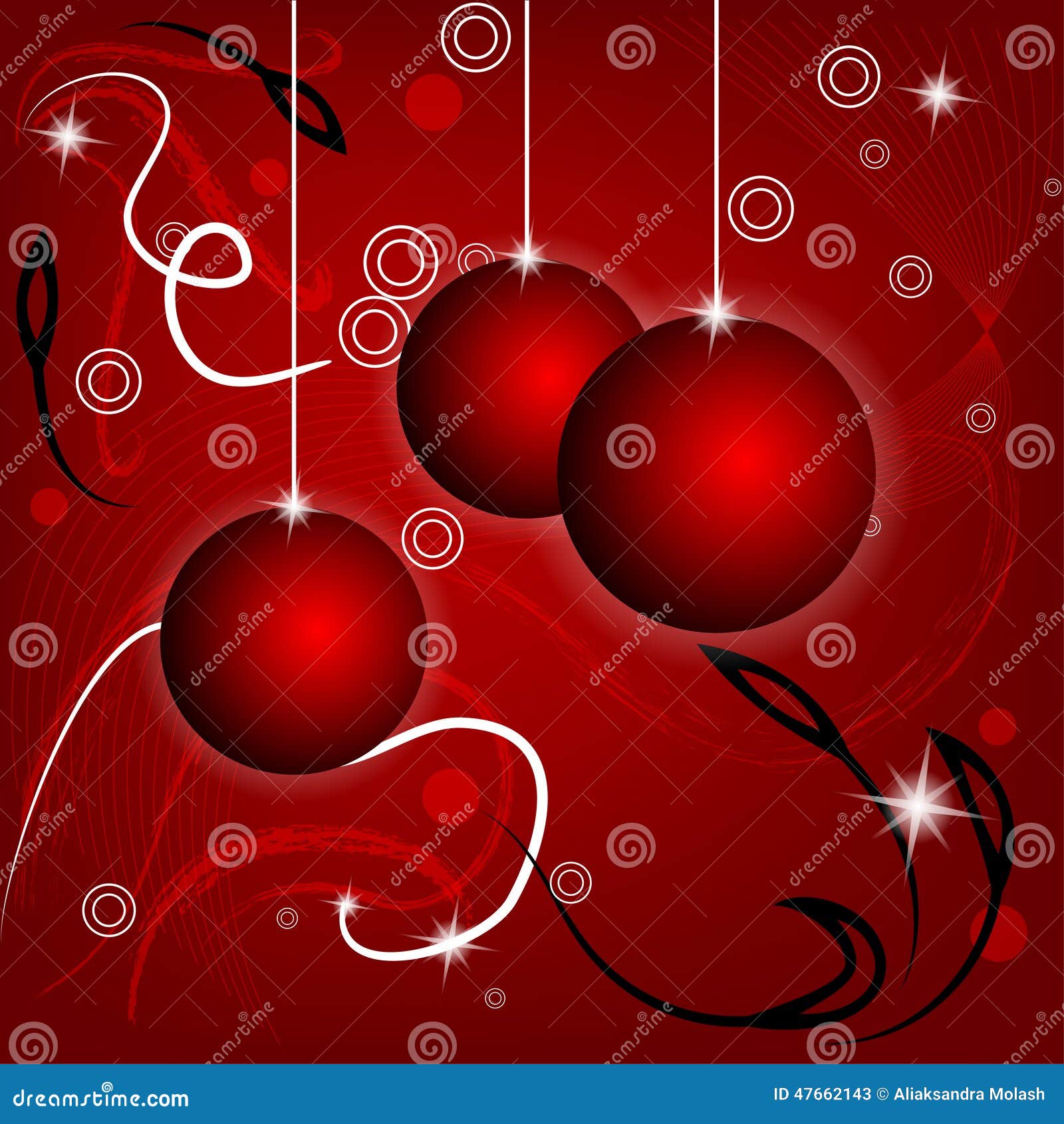 Red Christmas background stock vector. Illustration of bright - 47662143