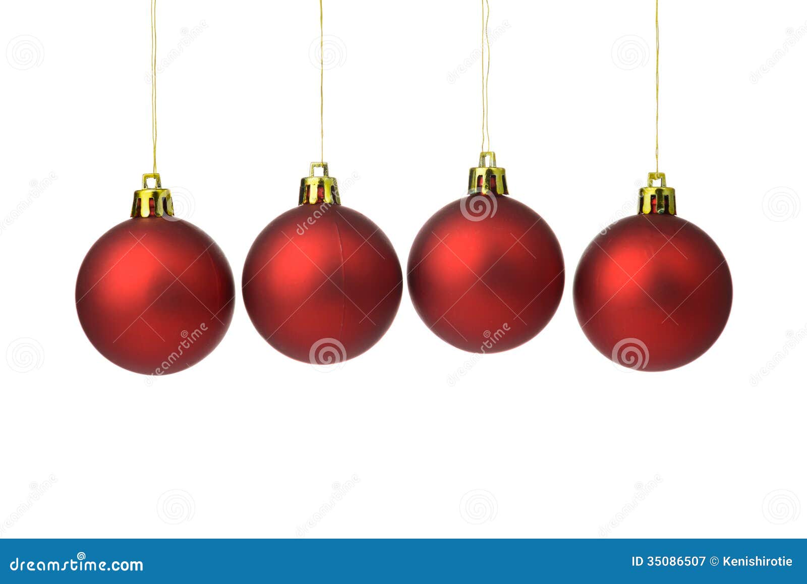 Red Christmas balls stock image. Image of abstract, ornaments - 35086507