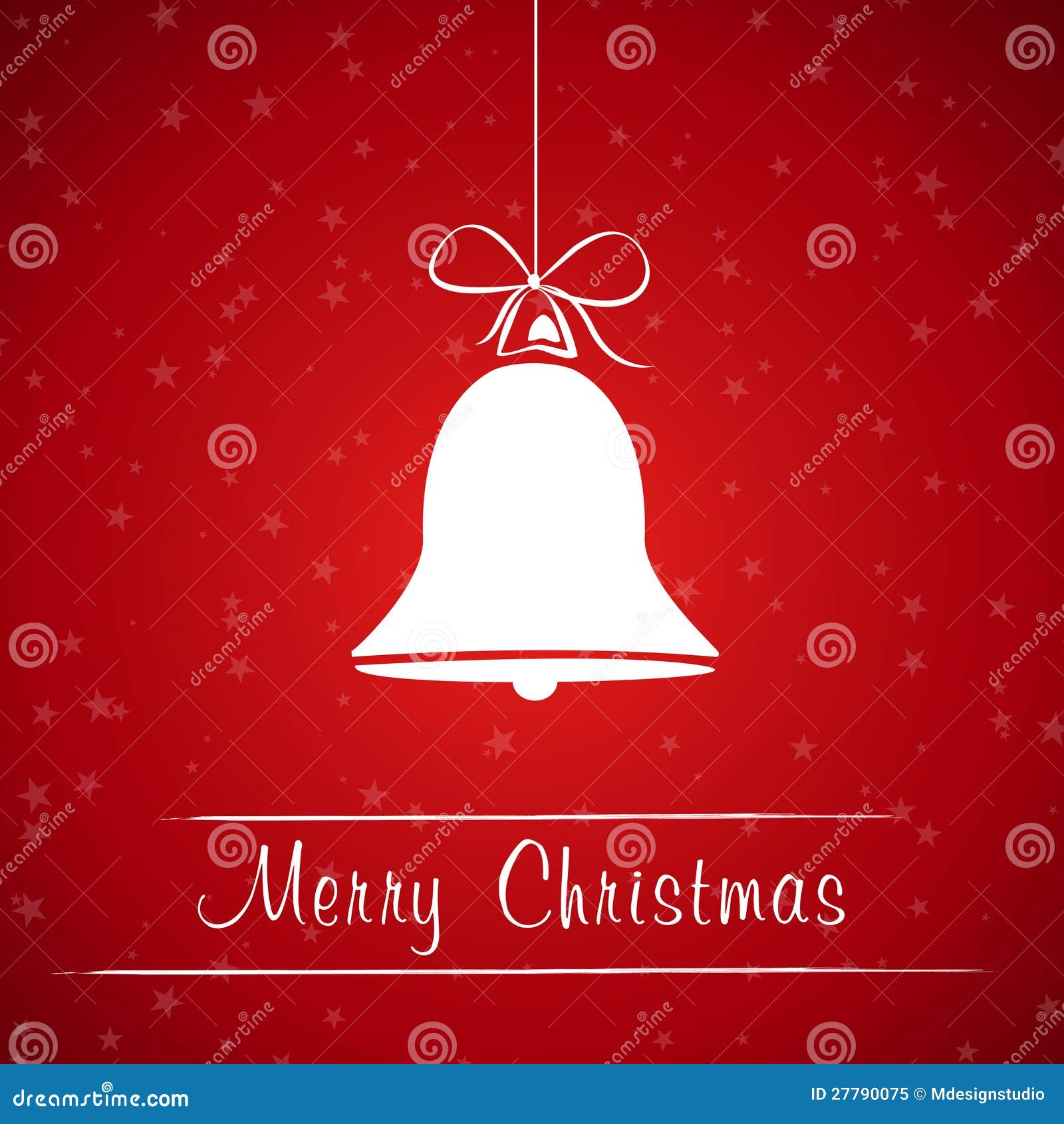 Red christmas bell frame stock illustration. Illustration of seasonal ...