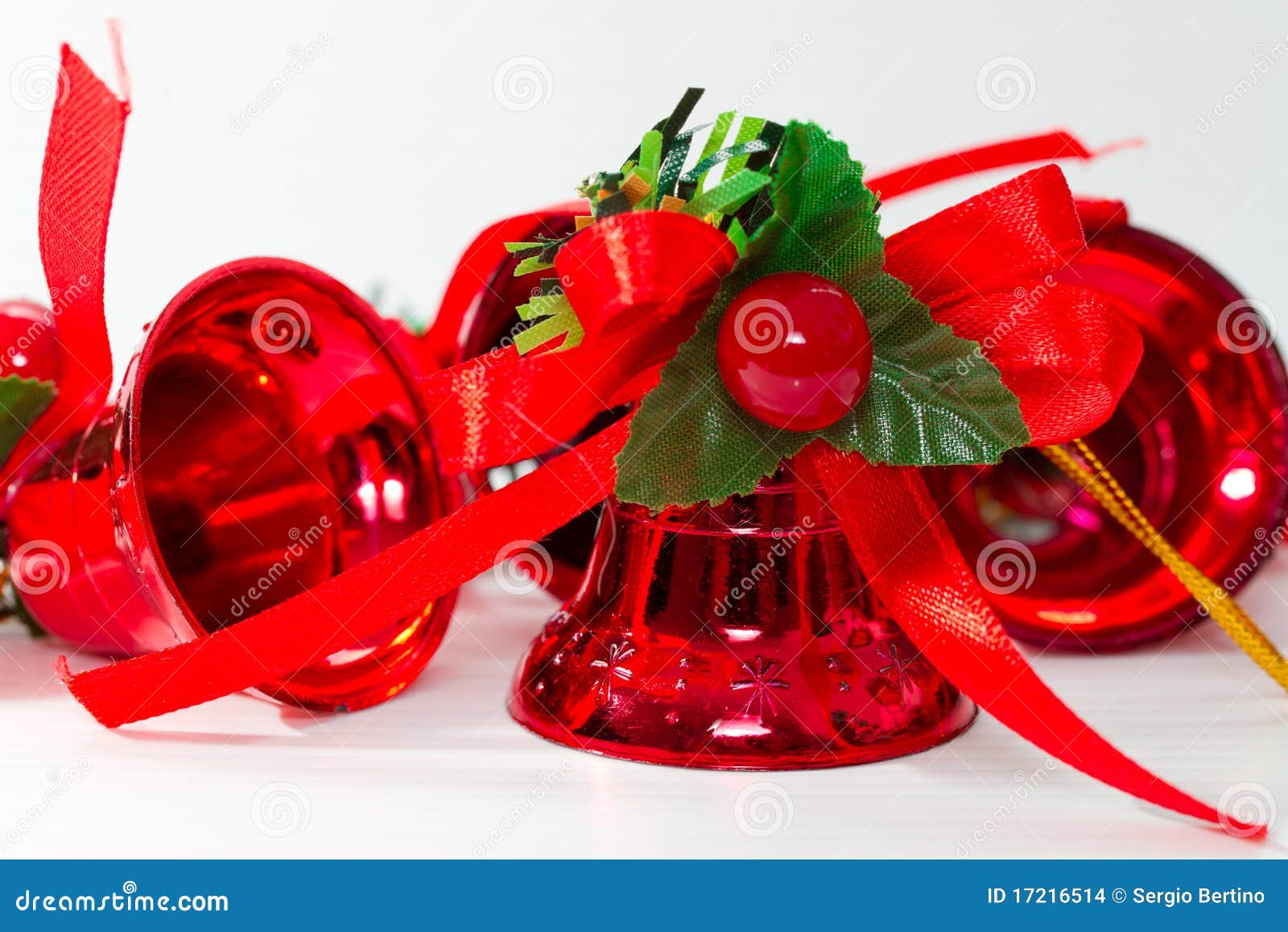 Red Christmas bells stock photo. Image of bells, xmas - 17216514