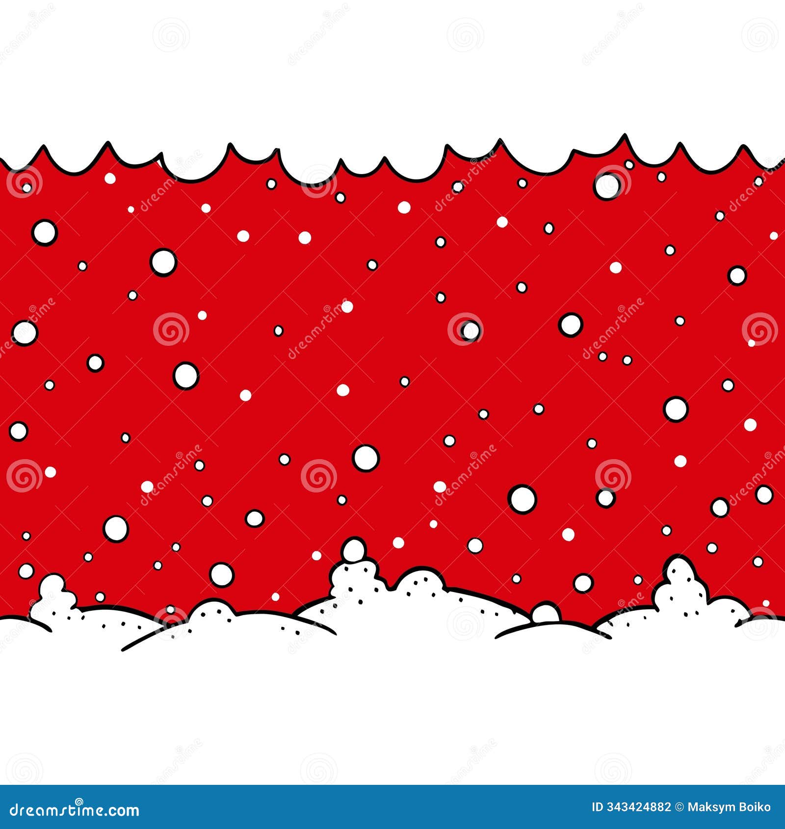 Red Christmas Border Background Snow Particles Falling Snow Texture ...