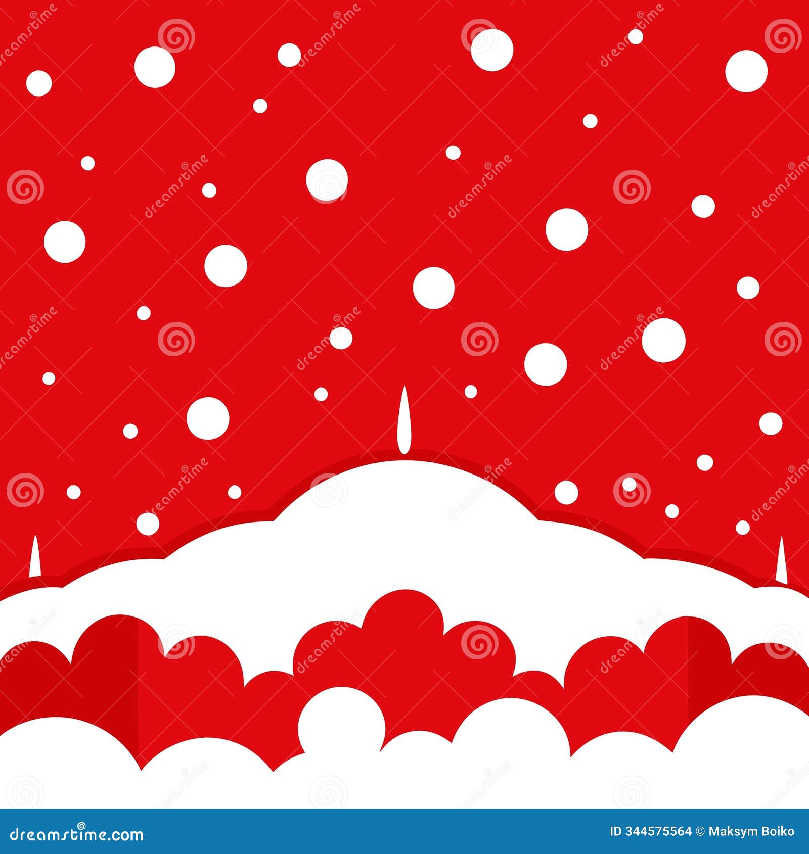Red Christmas Border Background Snow Particles Falling Snow Texture ...