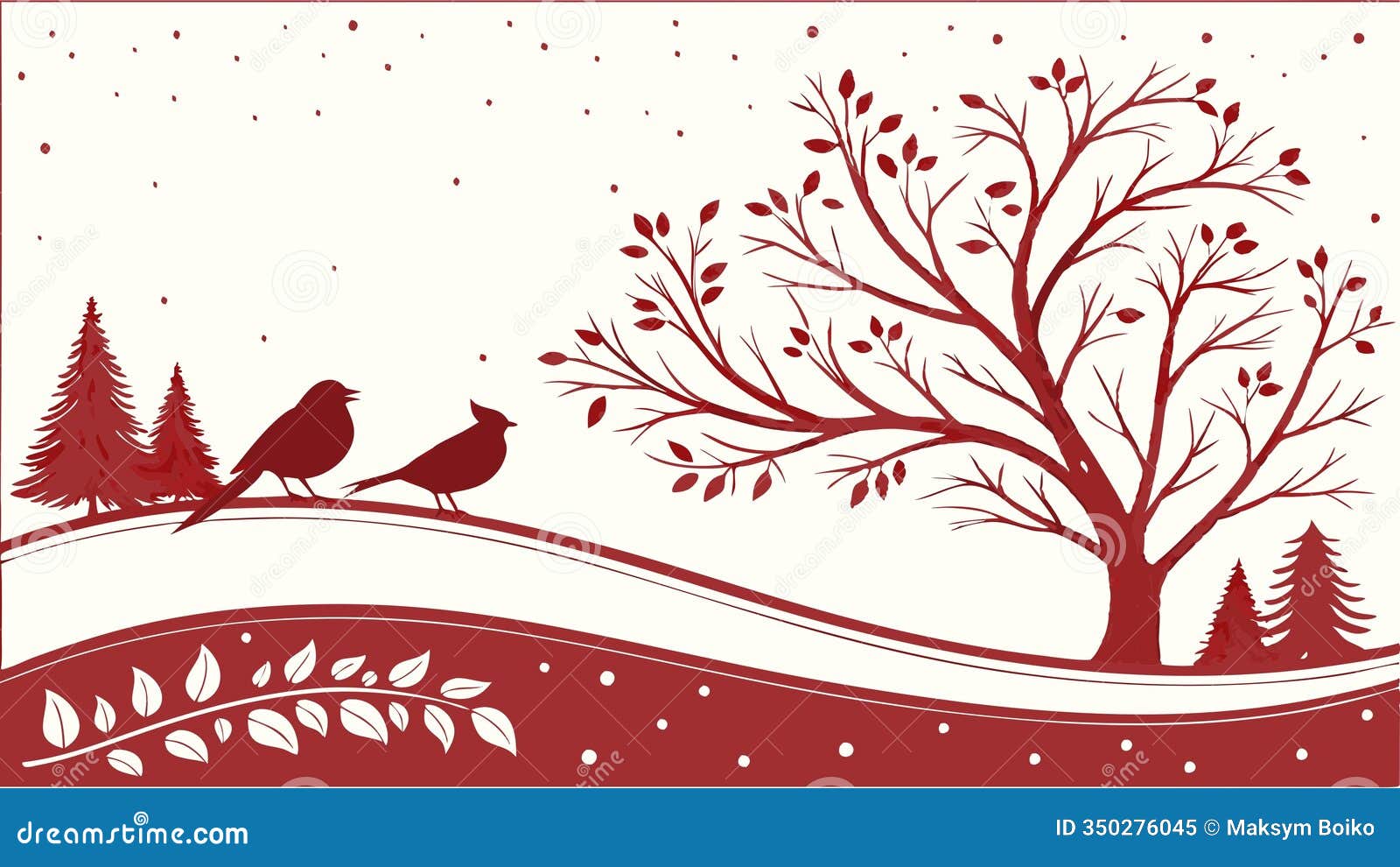 Red Christmas Border Background Snow Particles Falling Snow Texture ...