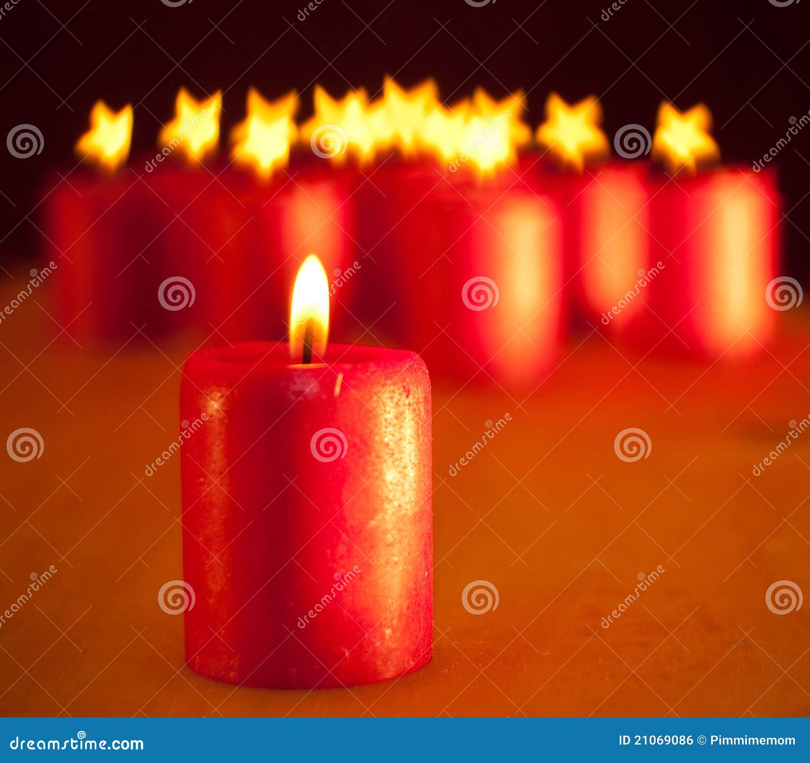 Red Christmas candle stock photo. Image of peace, celebration - 21069086