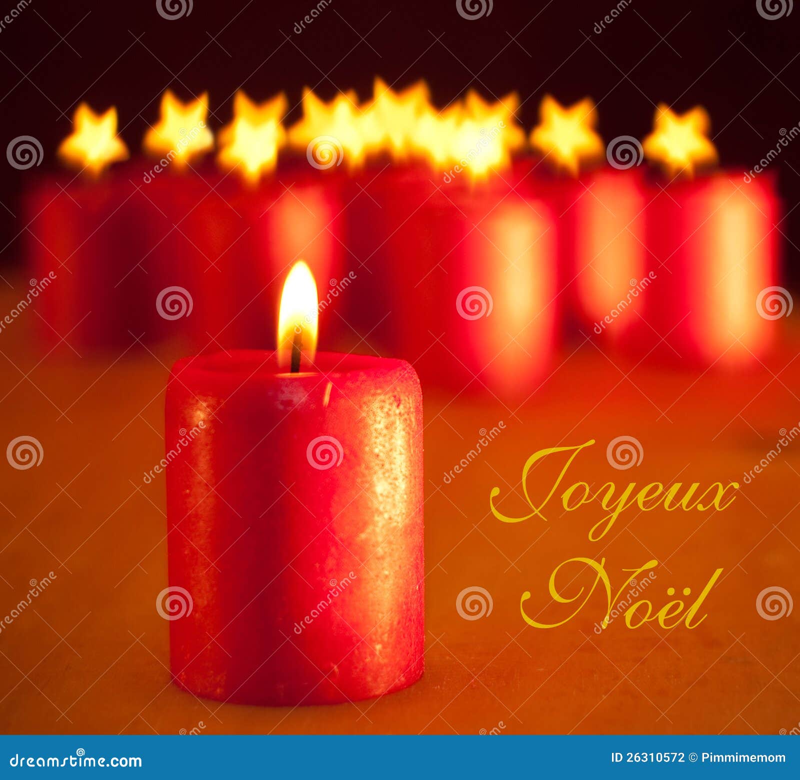 Red Christmas candle stock photo. Image of festive, decoration - 26310572