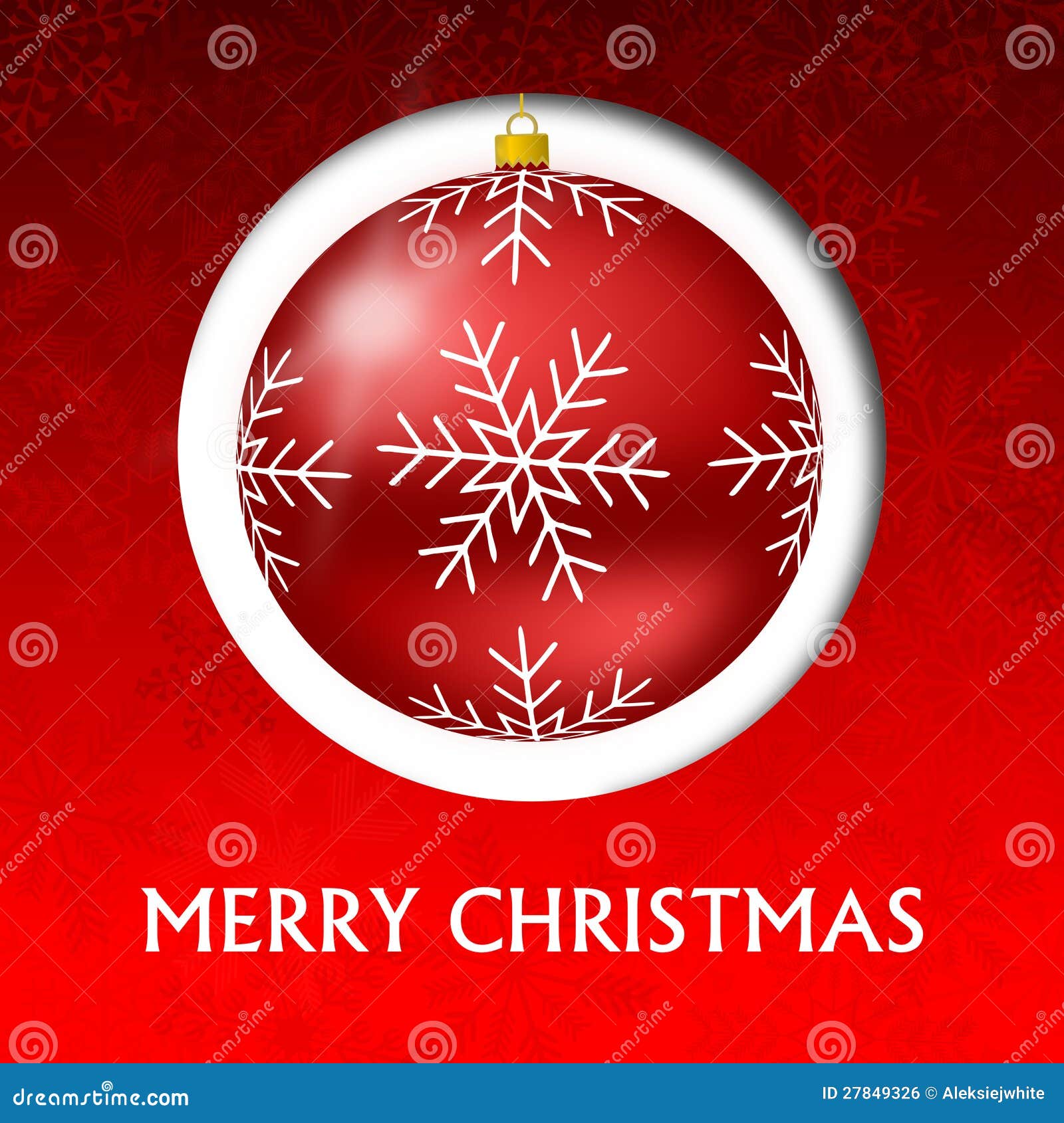 Red christmas card stock illustration. Illustration of flakes - 27849326