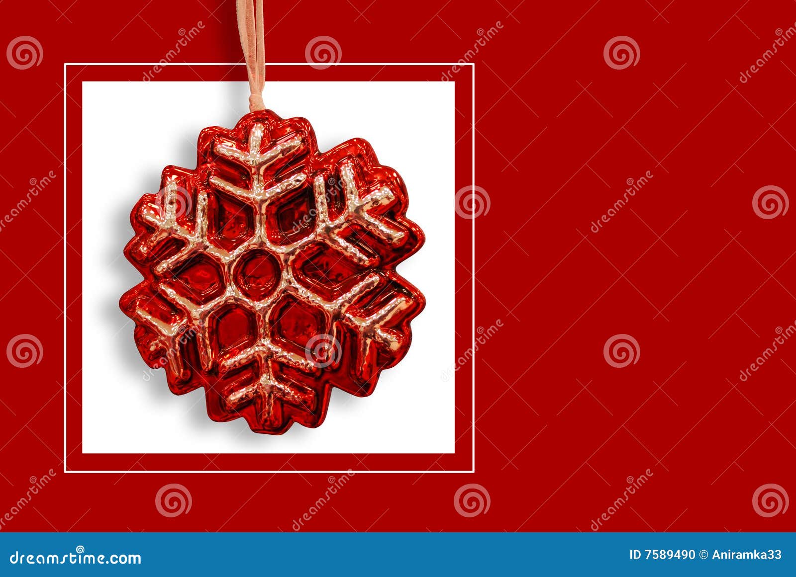 Red Christmas card stock photo. Image of cropped, christmas - 7589490