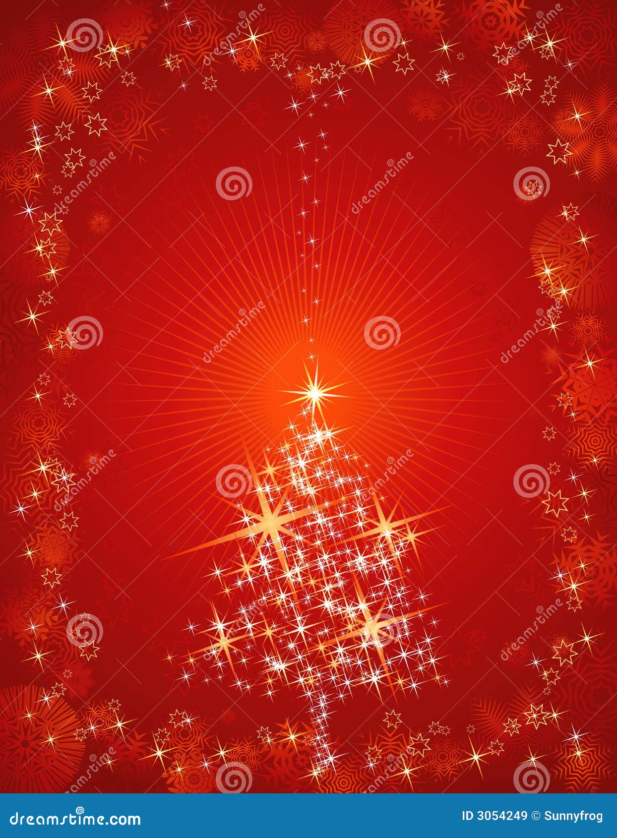 Red christmas card, vector stock vector. Illustration of greeting - 3054249