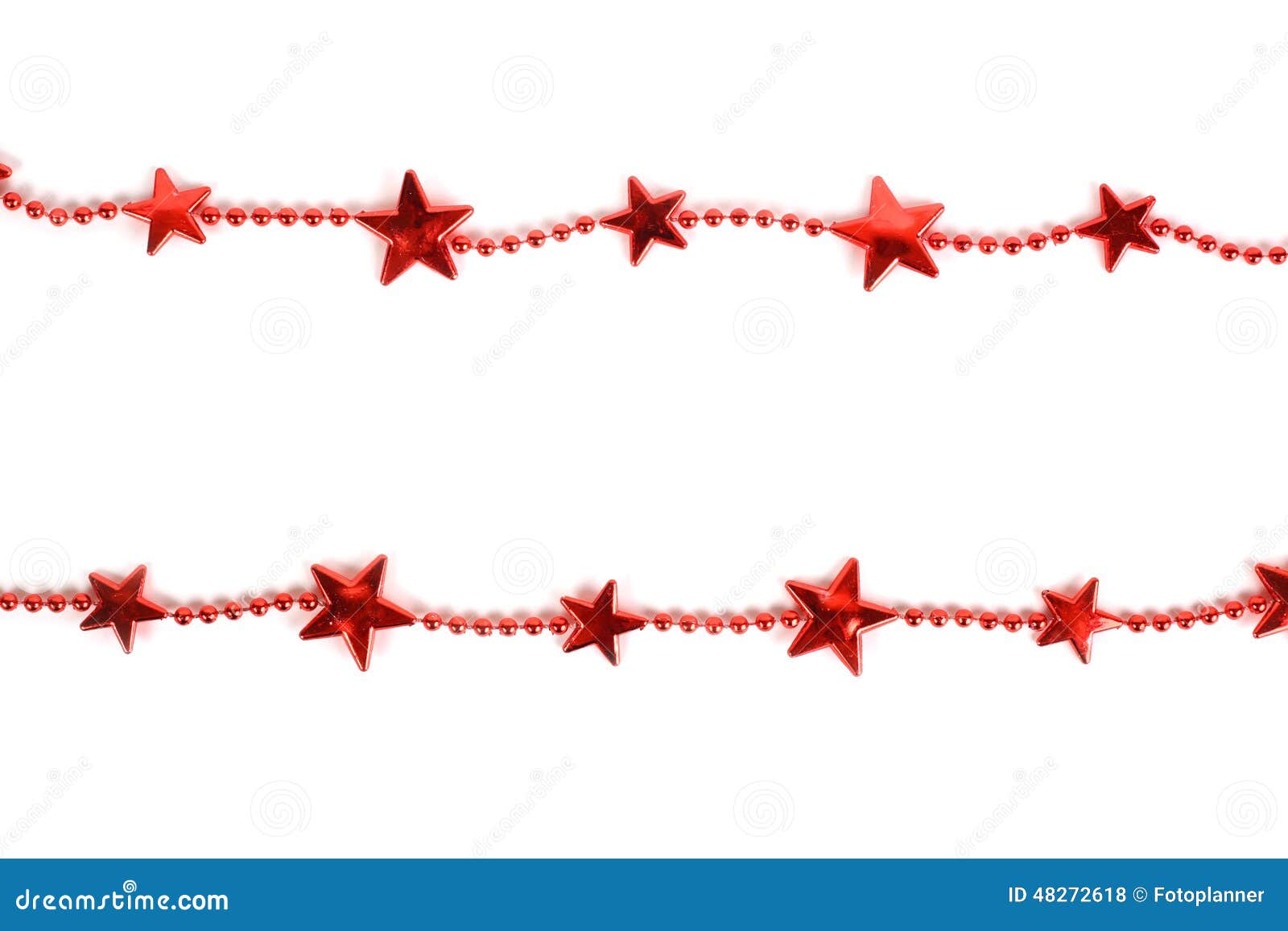 Red Christmas garland stock photo. Image of festive, garland - 48272618