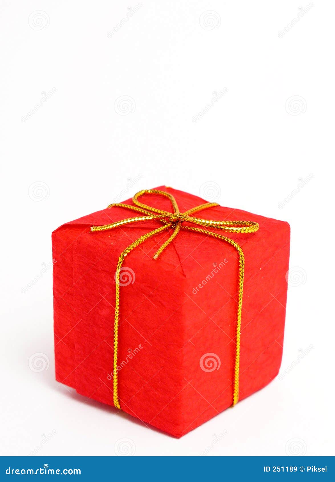 Red Christmas Gift stock image. Image of holidays, decorative - 251189