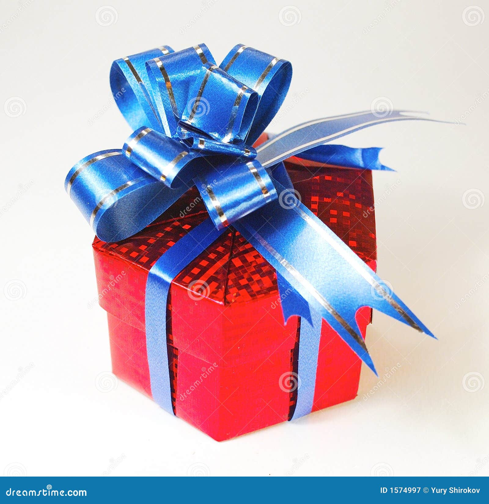 Red Christmas gift box stock image. Image of gift, years - 1574997