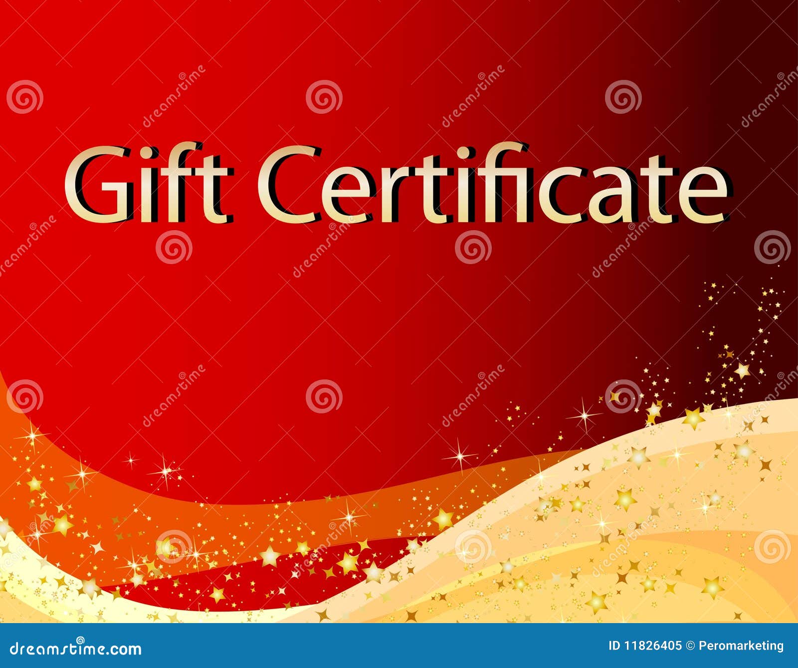 Red Christmas Gift Certificate Stock Illustration - Illustration of ...