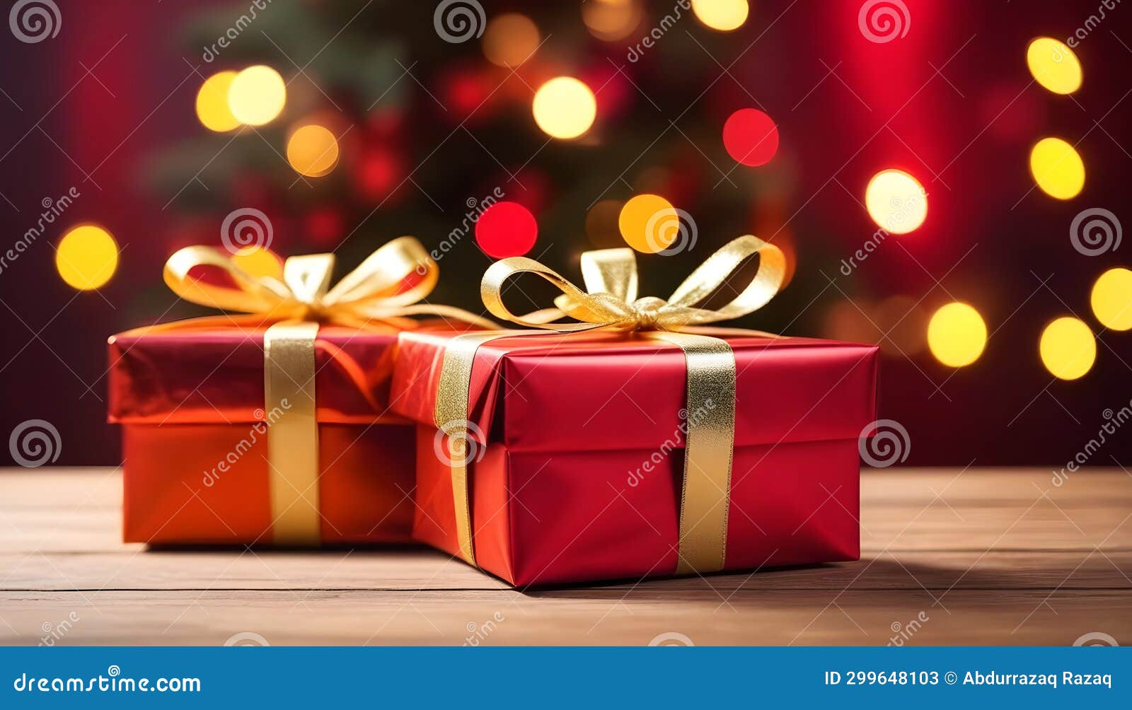 Red Christmas gift parcel stock illustration. Illustration of white ...