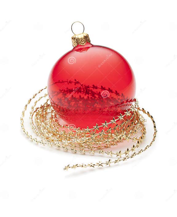 Red Christmas Ornament stock image. Image of xmas, elegant - 17048775