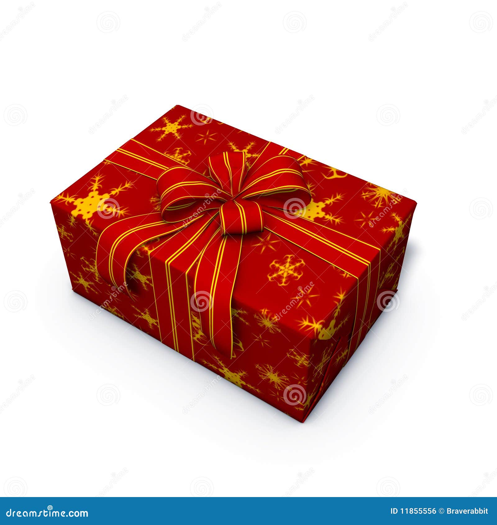 Red christmas present stock illustration. Illustration of seasonal ...
